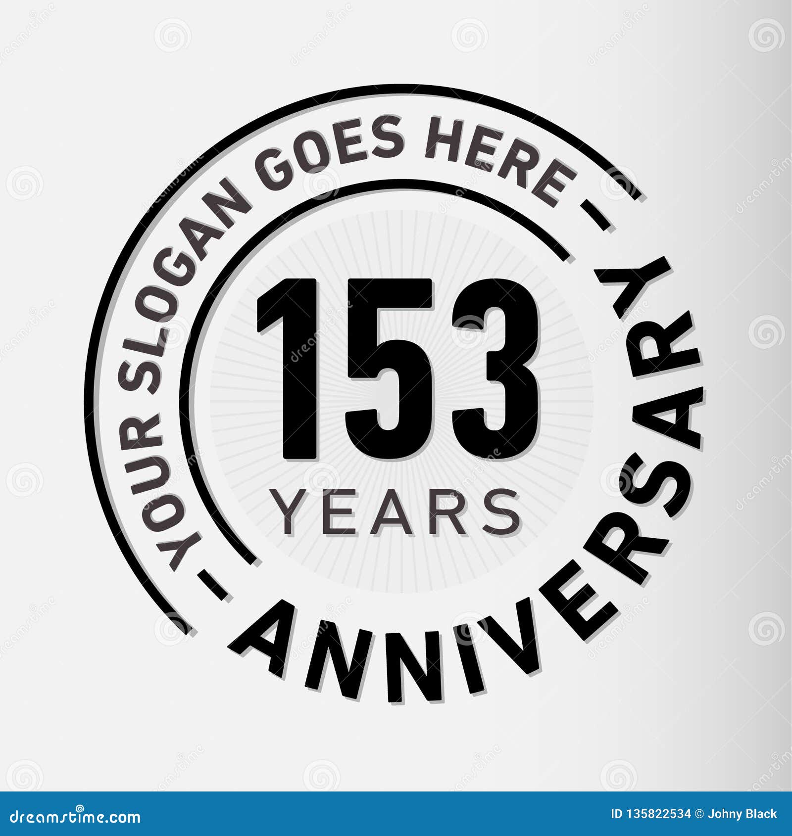 153 Years Anniversary Celebration Design Template. Anniversary Vector ...