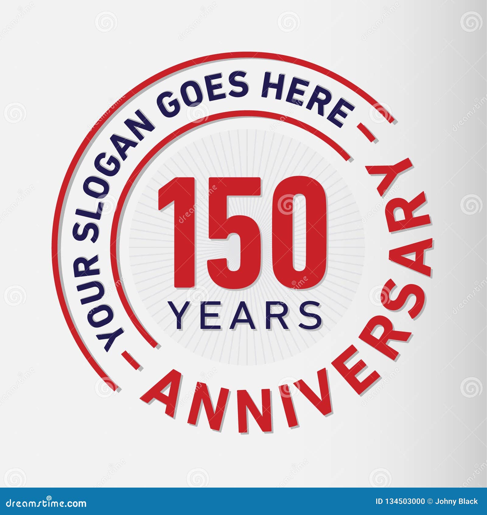 150 Years Anniversary Celebration Design Template. Anniversary Vector ...