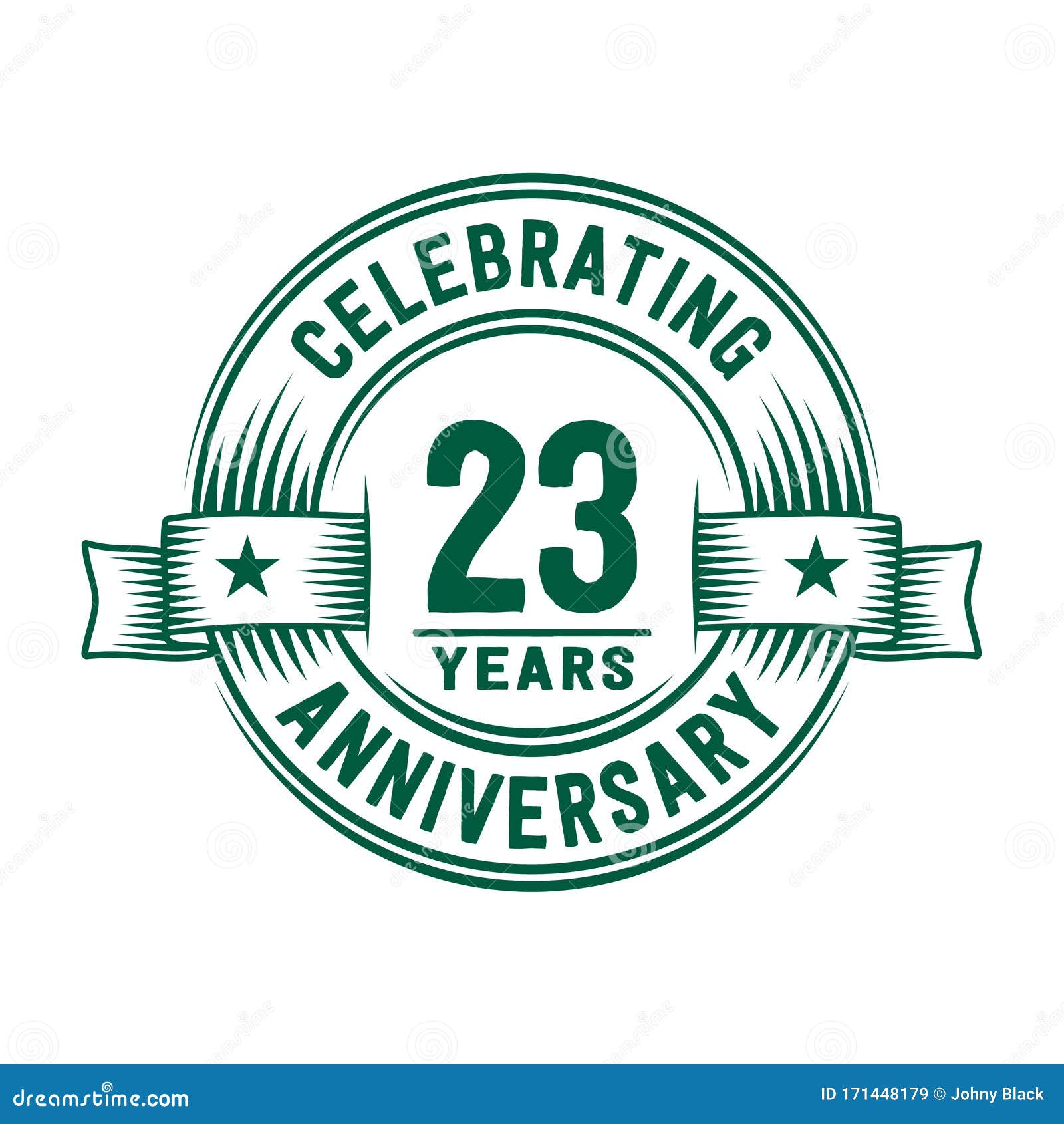 23 Years Anniversary Celebration Logotype. 23rd Years Logo. Vector and ...