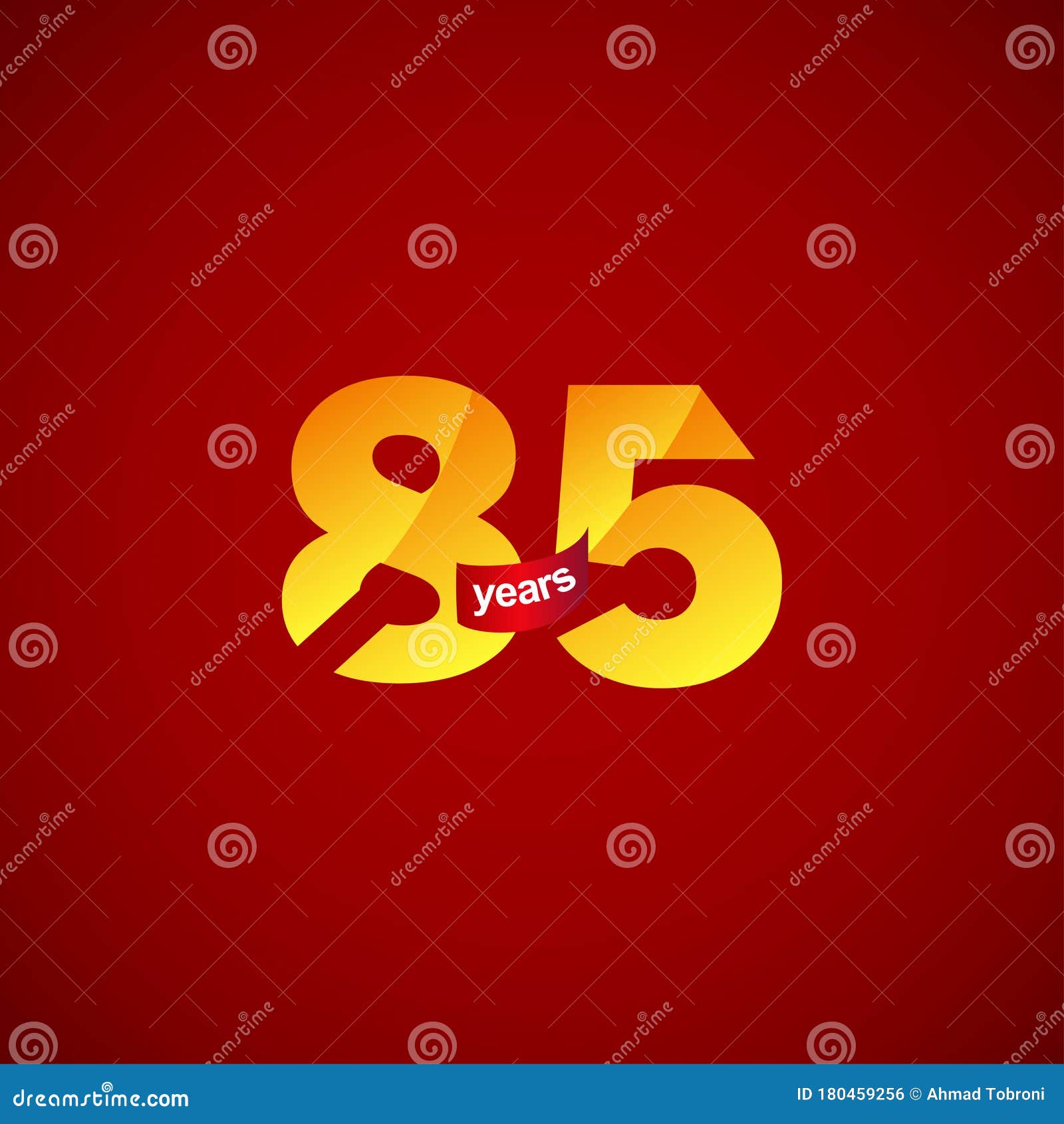85 Years Anniversary Celebration Logo Vector Template Design ...