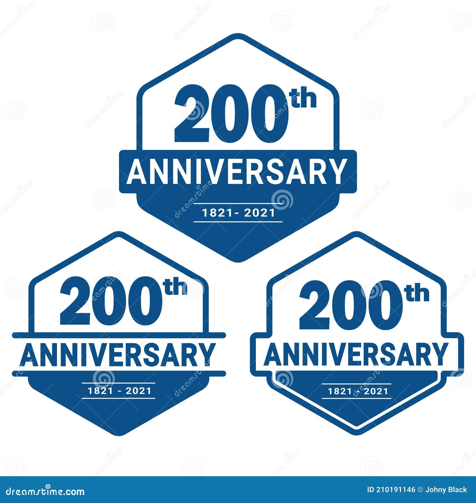 200 Years Anniversary Celebration Logotype. 200th Anniversary Logo ...