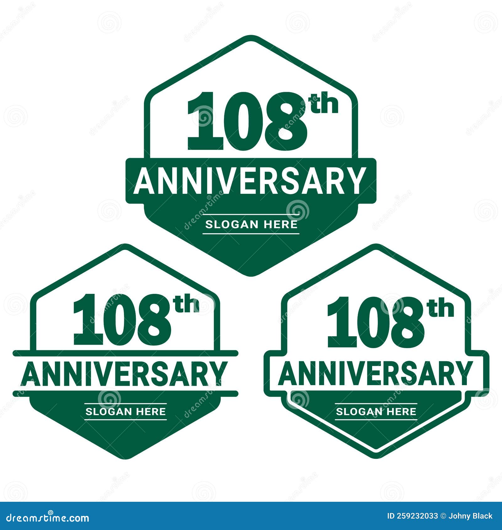 108 Years Anniversary Celebration Logotype. 108th Anniversary Logo ...