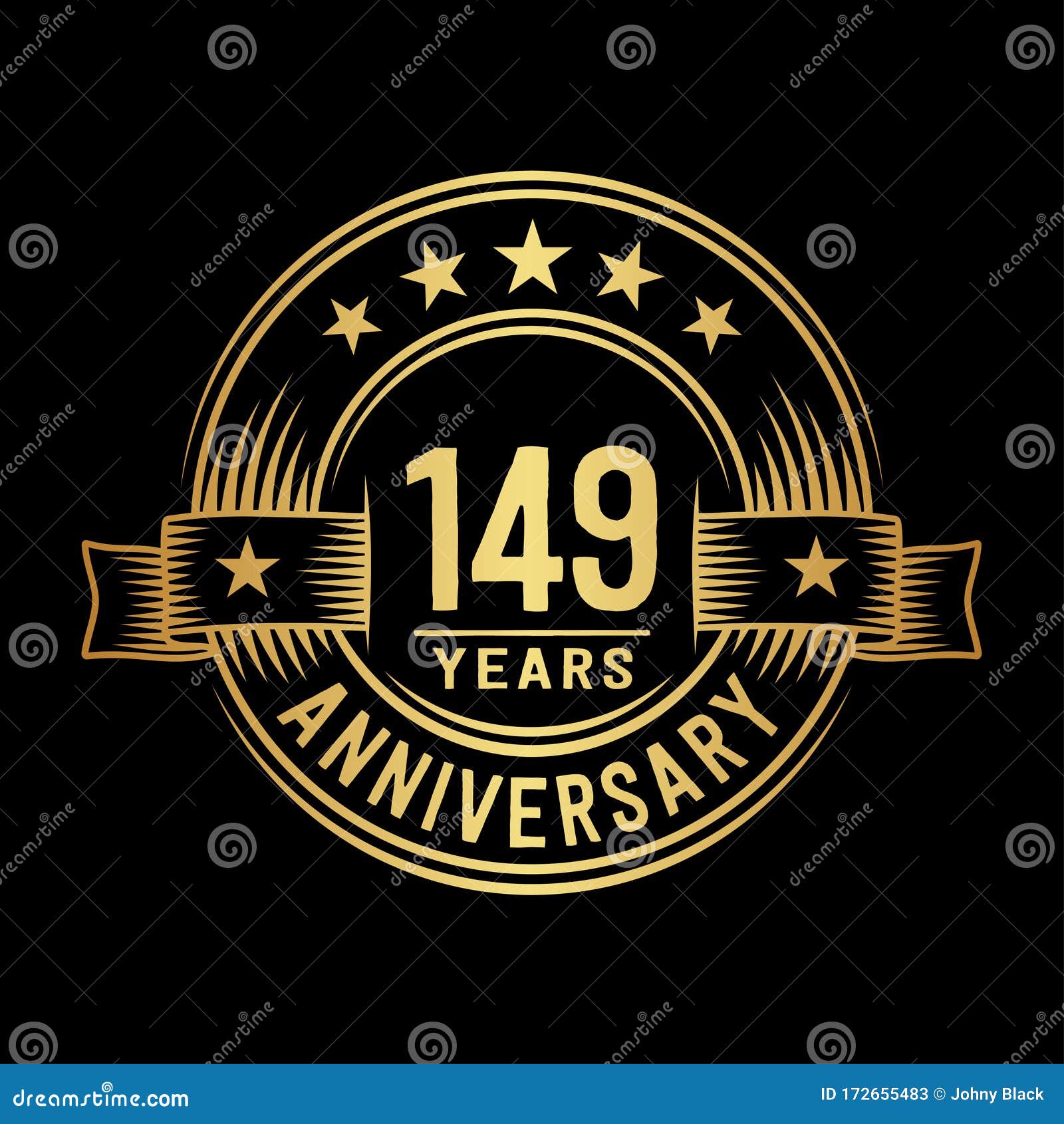 149 Years Anniversary Celebration Logotype. 149th Years Logo. Vector ...