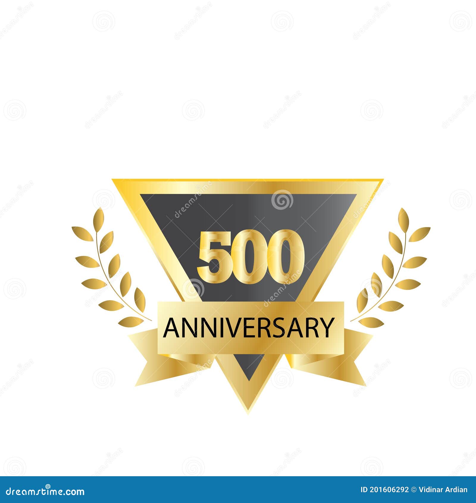500 Years Anniversary Celebration - VECTOR ILLUSTRATION Stock Vector ...