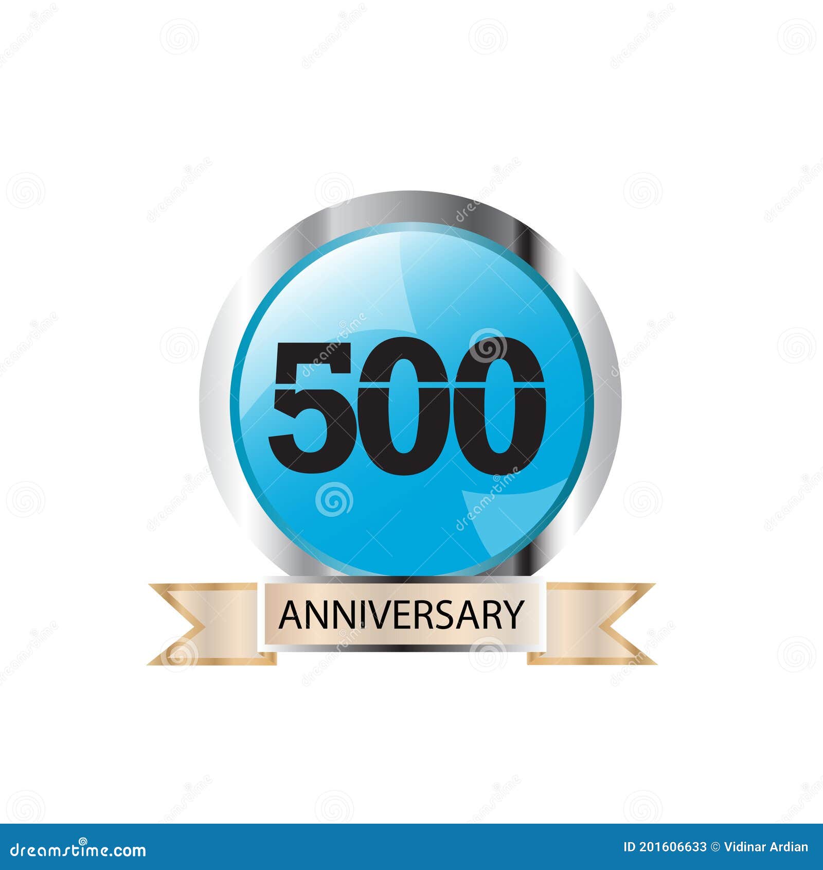 500 Years Anniversary Celebration - VECTOR ILLUSTRATION Stock Vector ...