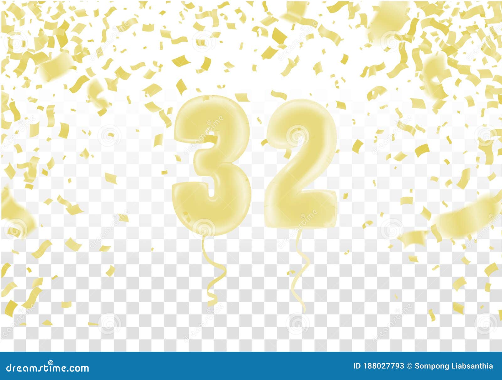 132 Years Design Template. 132nd Vector And Illustration ...