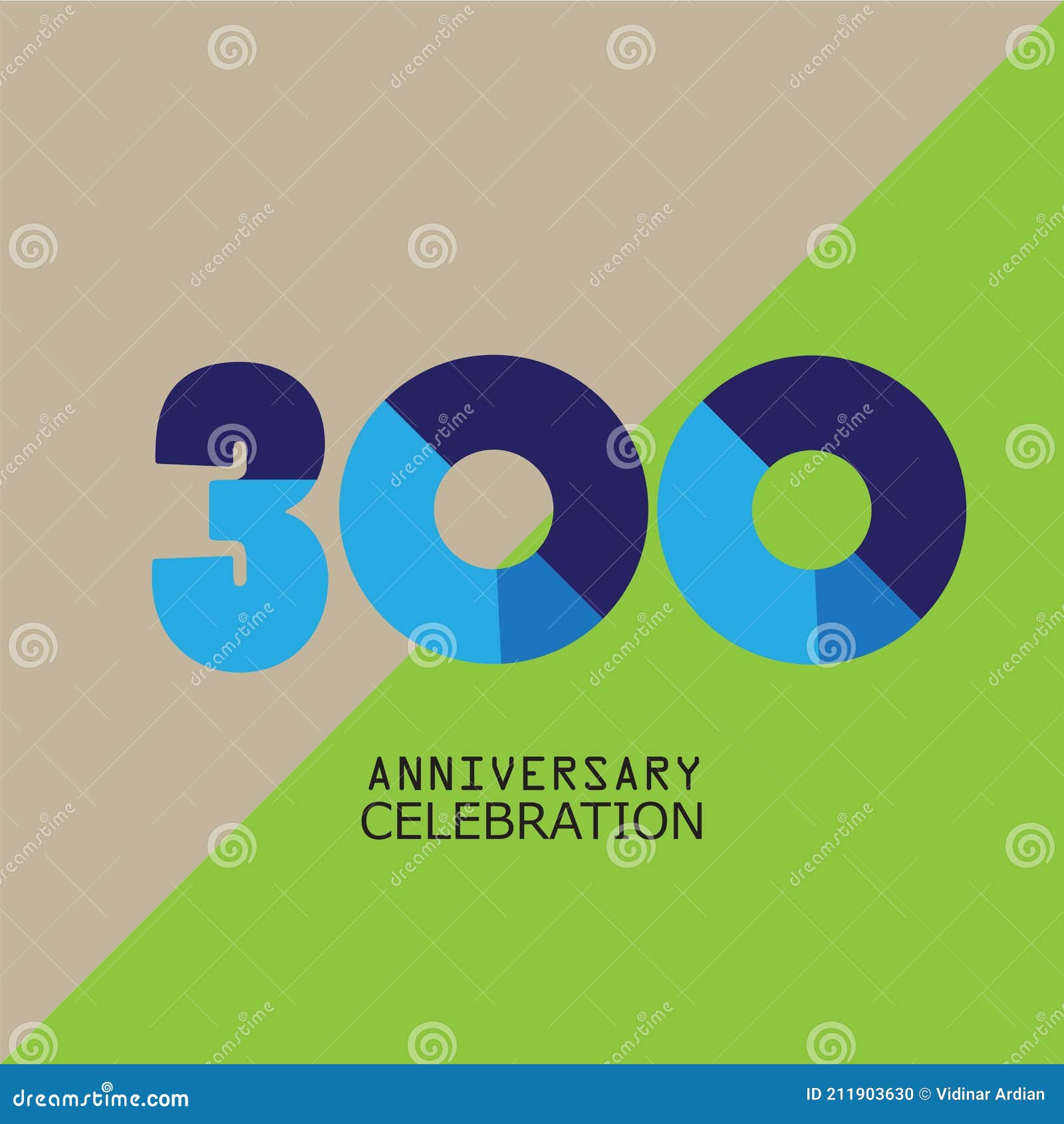 300 Years Anniversary Celebration Vector Template Design Illustration ...