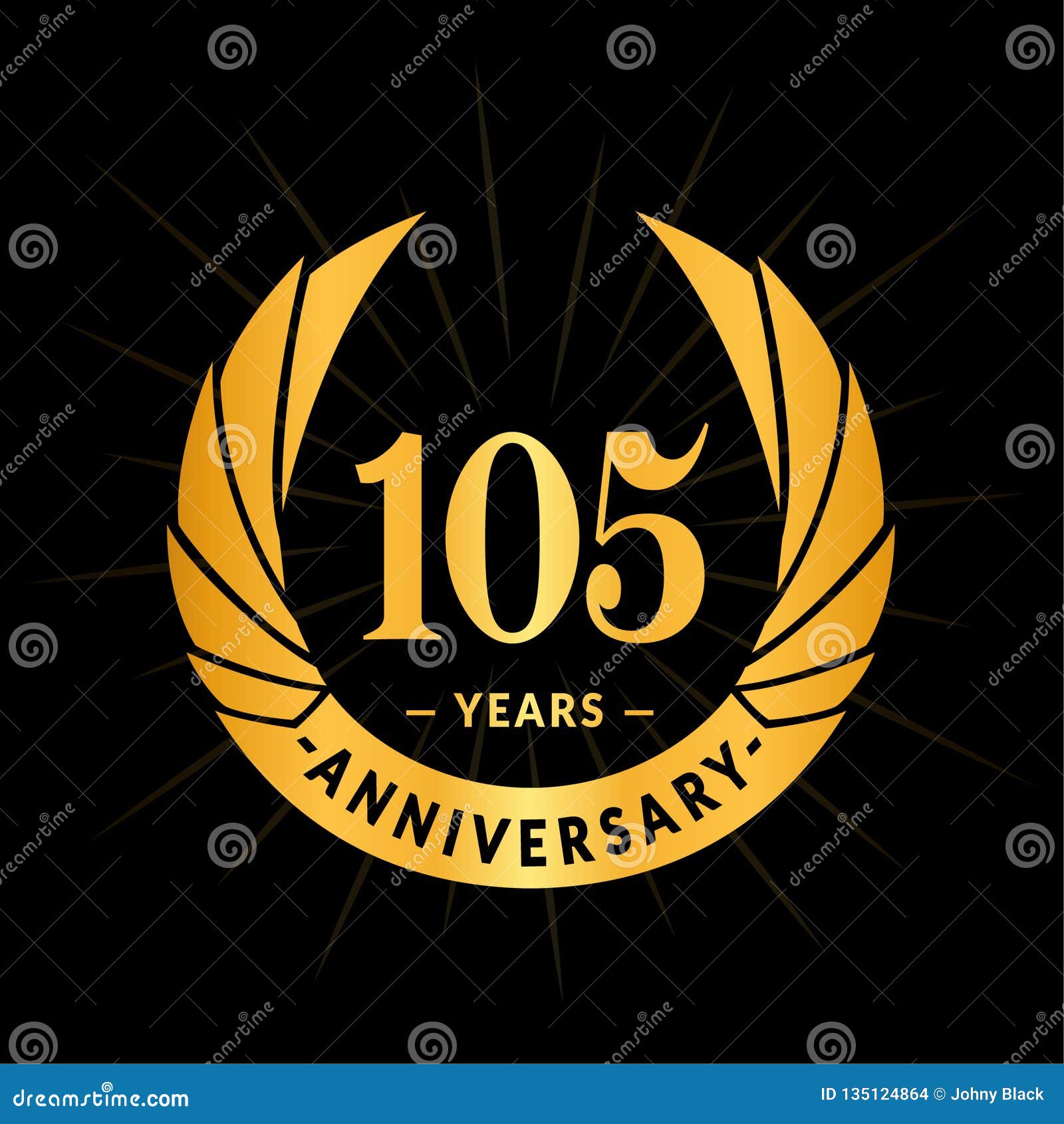 105 Years Anniversary Design Template. Elegant Anniversary Logo Design ... 105 Years Anniversary Design Template. Elegant Anniversary Logo Design ...