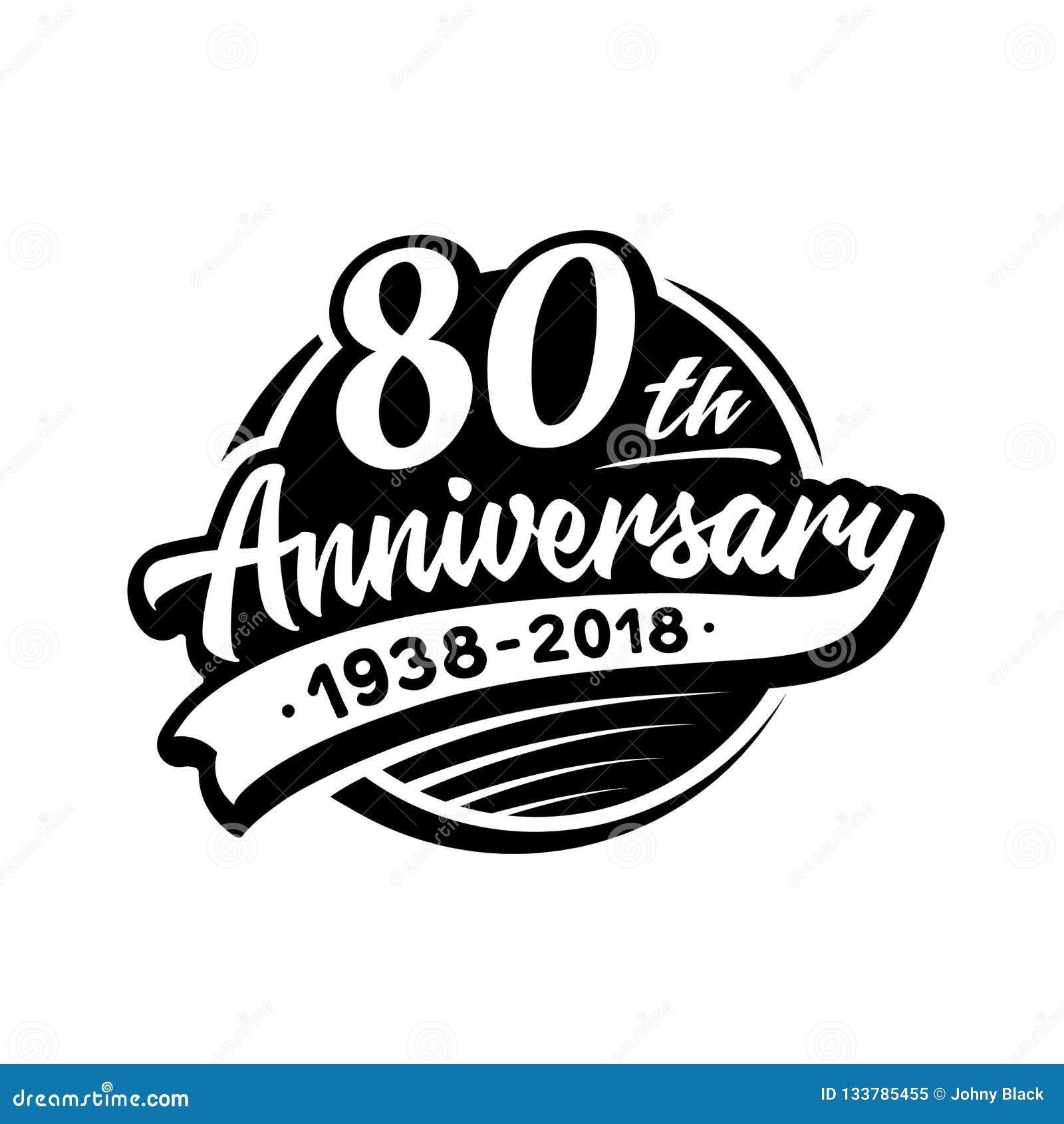 80 Years Anniversary Design Template. Vector and Illustration. 80th ...