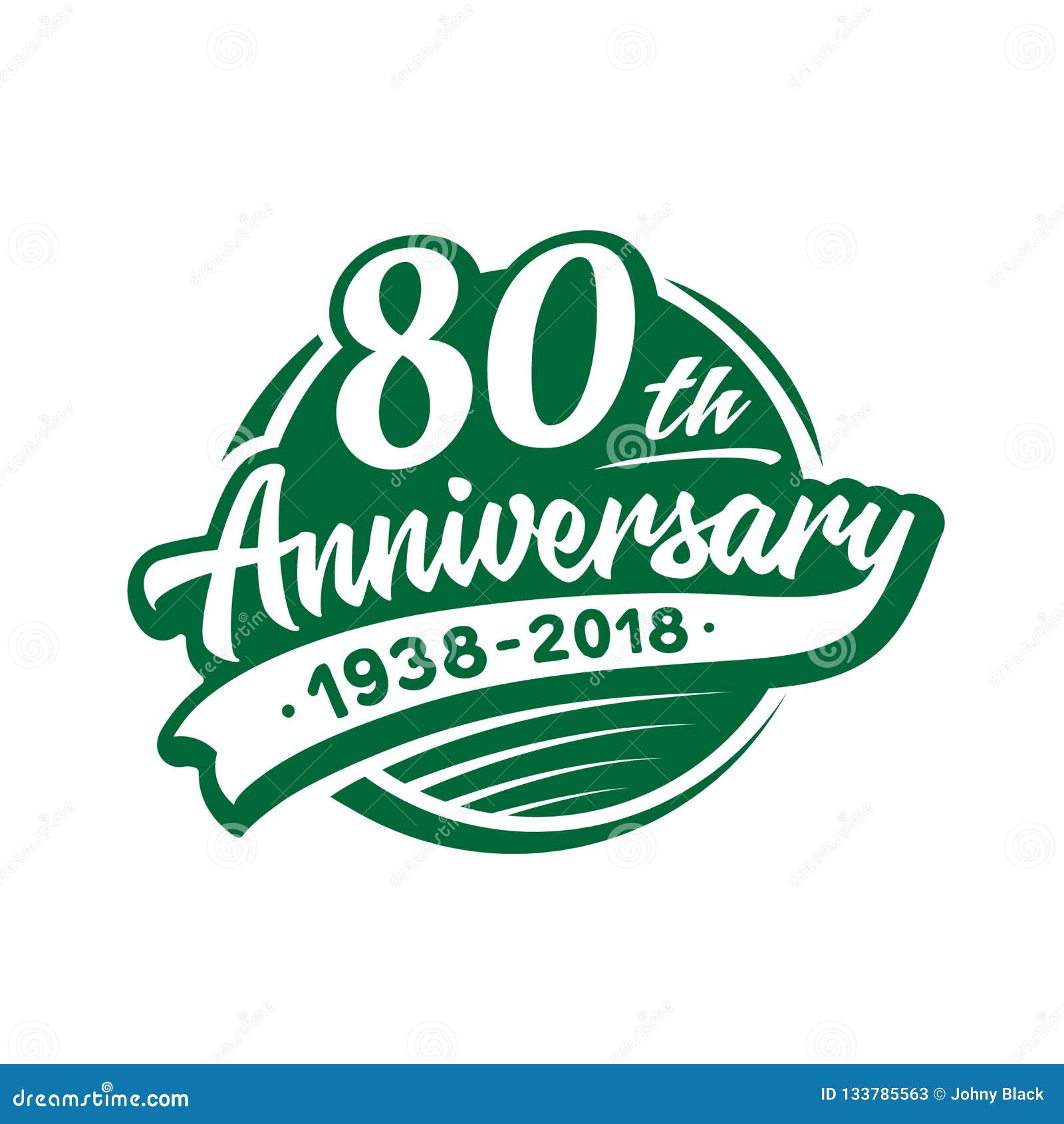 80 Years Anniversary Design Template. Vector and Illustration. 80th ...