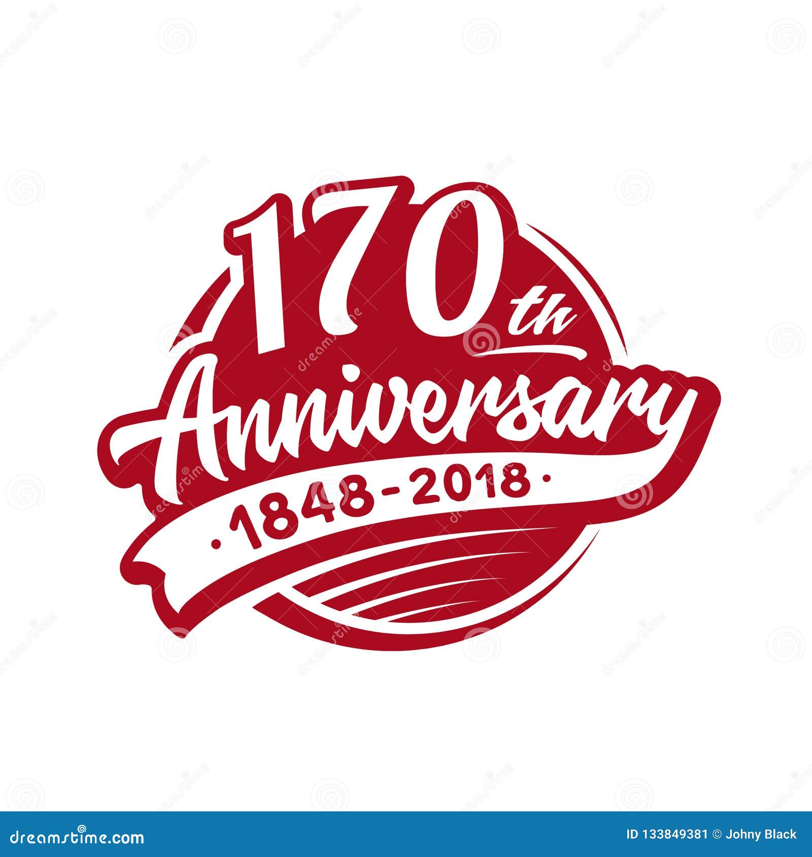 170 Years Anniversary Design Template. Vector and Illustration. 170th ...
