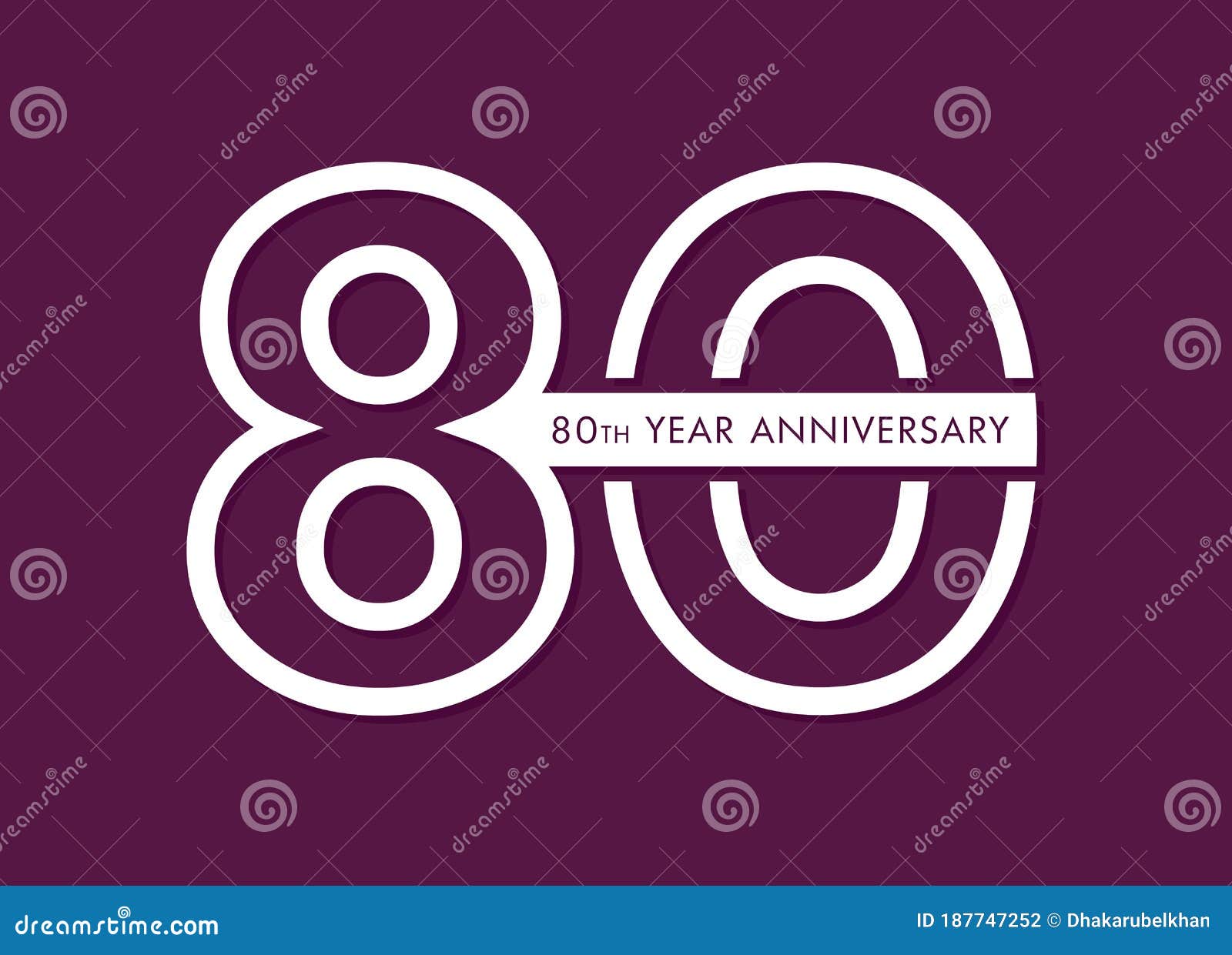 80 Years Anniversary Image Vector, 80th Anniversary Celebration ...