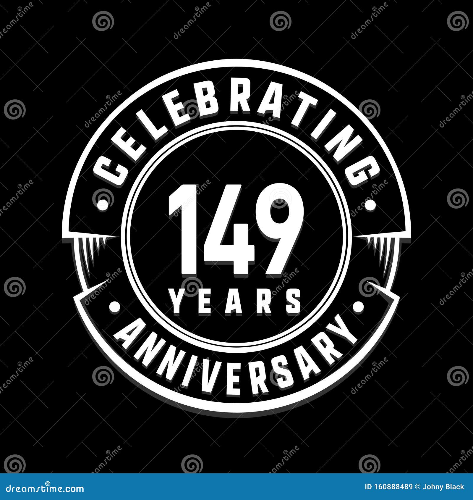 149 Years Anniversary Logo Template. 149th Vector and Illustration ...