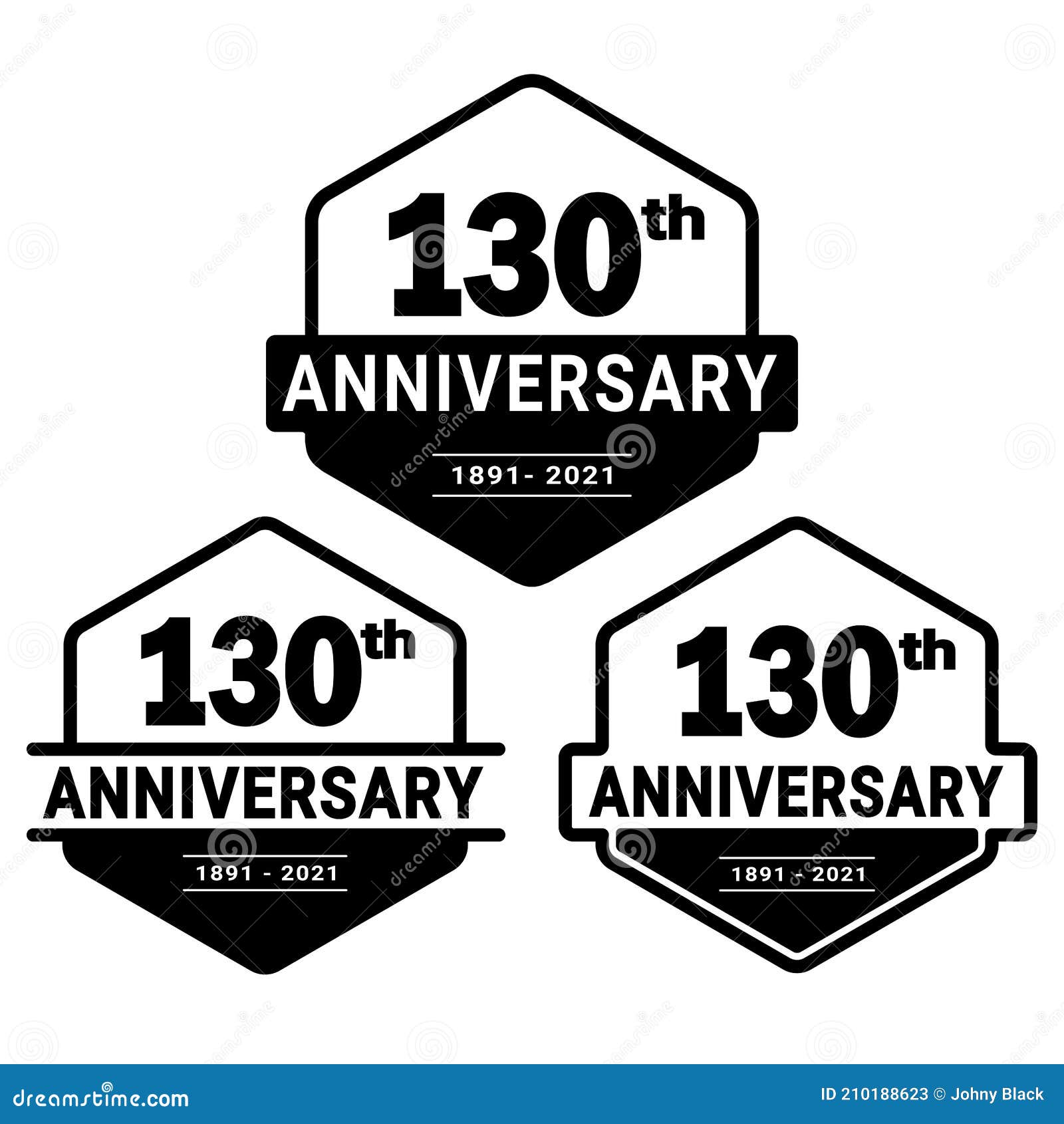 130 Years Anniversary Celebration Logotype. 130th Anniversary Logo ...