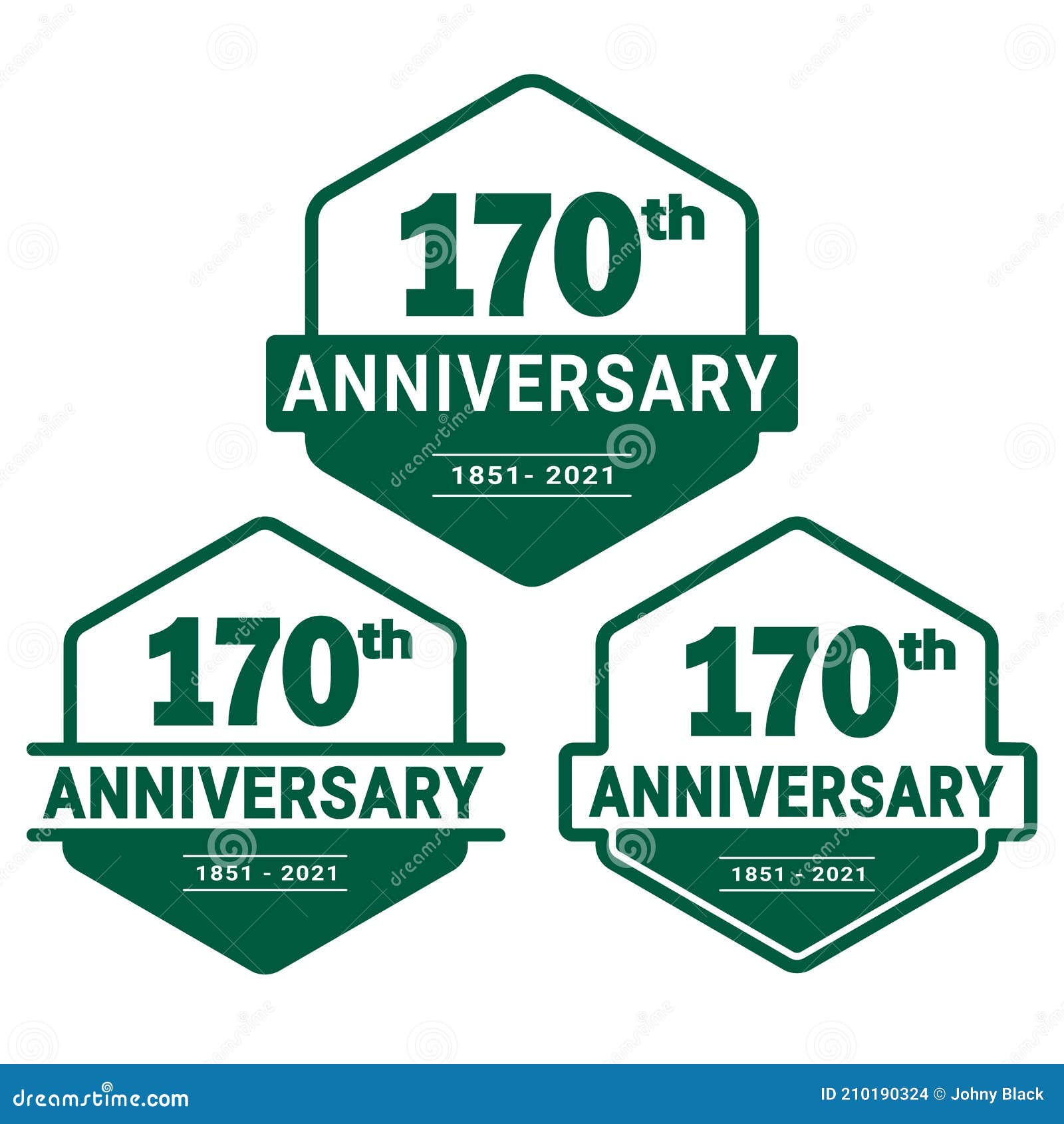 170 Years Anniversary Celebration Logotype. 170th Anniversary Logo ...