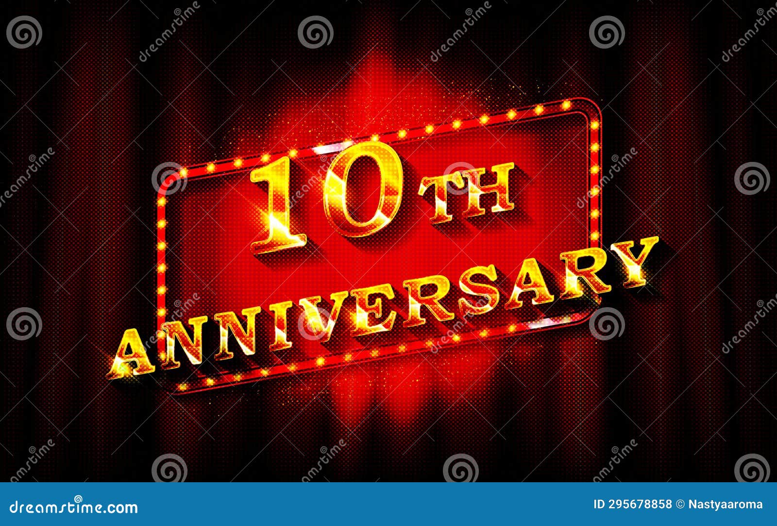 10 Years Anniversary Poster Stock Vector - Illustration of business ...
