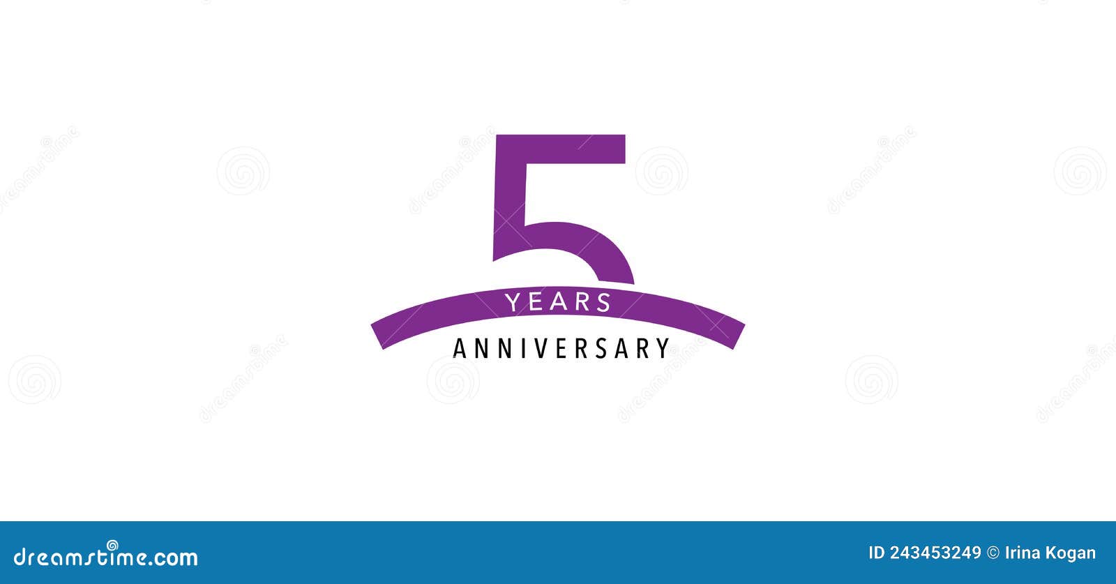 5 Years Anniversary Vector Icon, Logo. Design Element with Graphic Sign ...