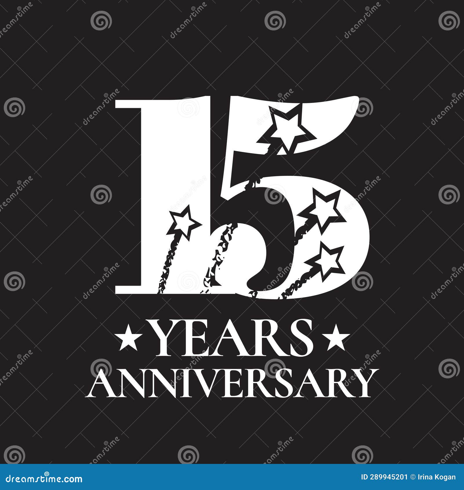 15 Years Anniversary Vector Icon, Logo. Design Element Stock ...
