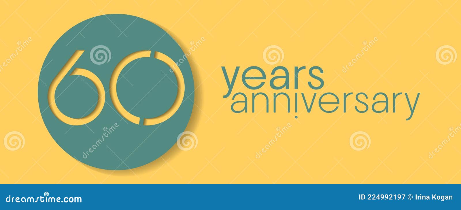 60 Years Anniversary Vector Icon, Logo. Design Element with Graphic ...