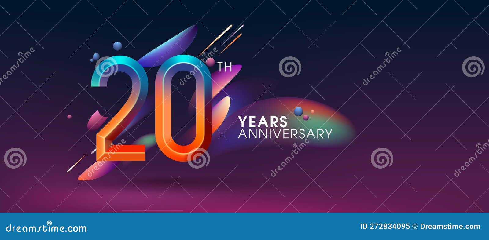 20 Years Anniversary Vector Icon, Logo. Design Element with Modern ...