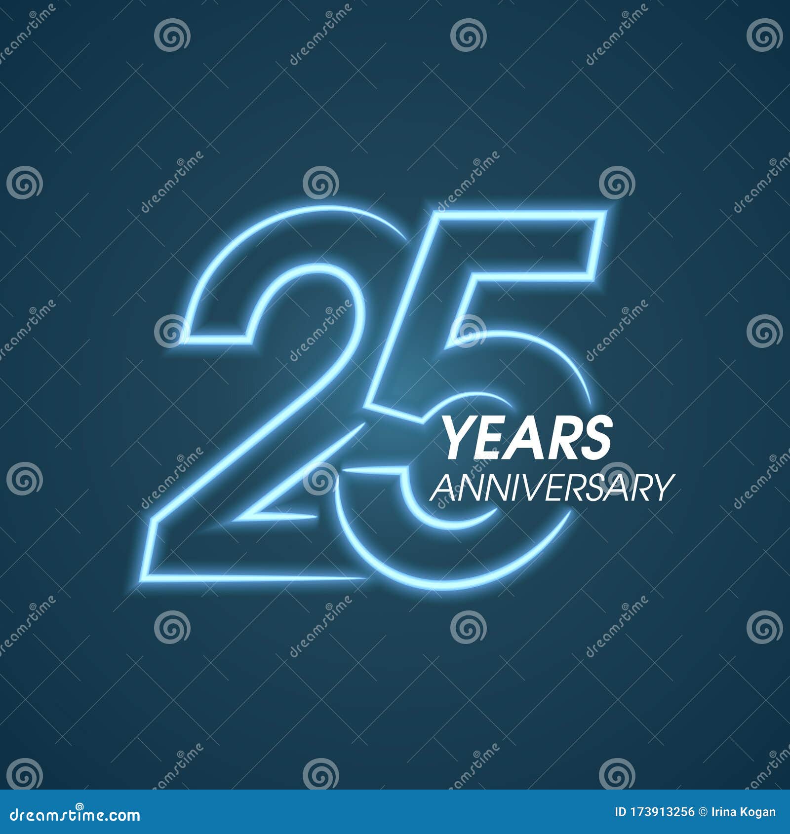 25 Years Anniversary Vector Icon, Logo. Graphic Design Element with ...