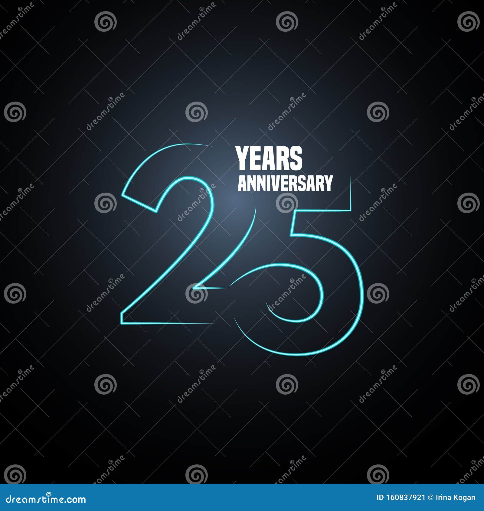 25 Years Anniversary Vector Logo, Icon. Graphic Design Element with ...