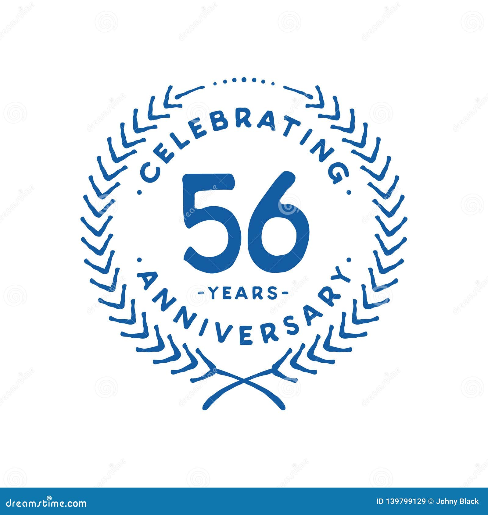 56 Years Design Template. 56th Vector and Illustration Stock Vector ...