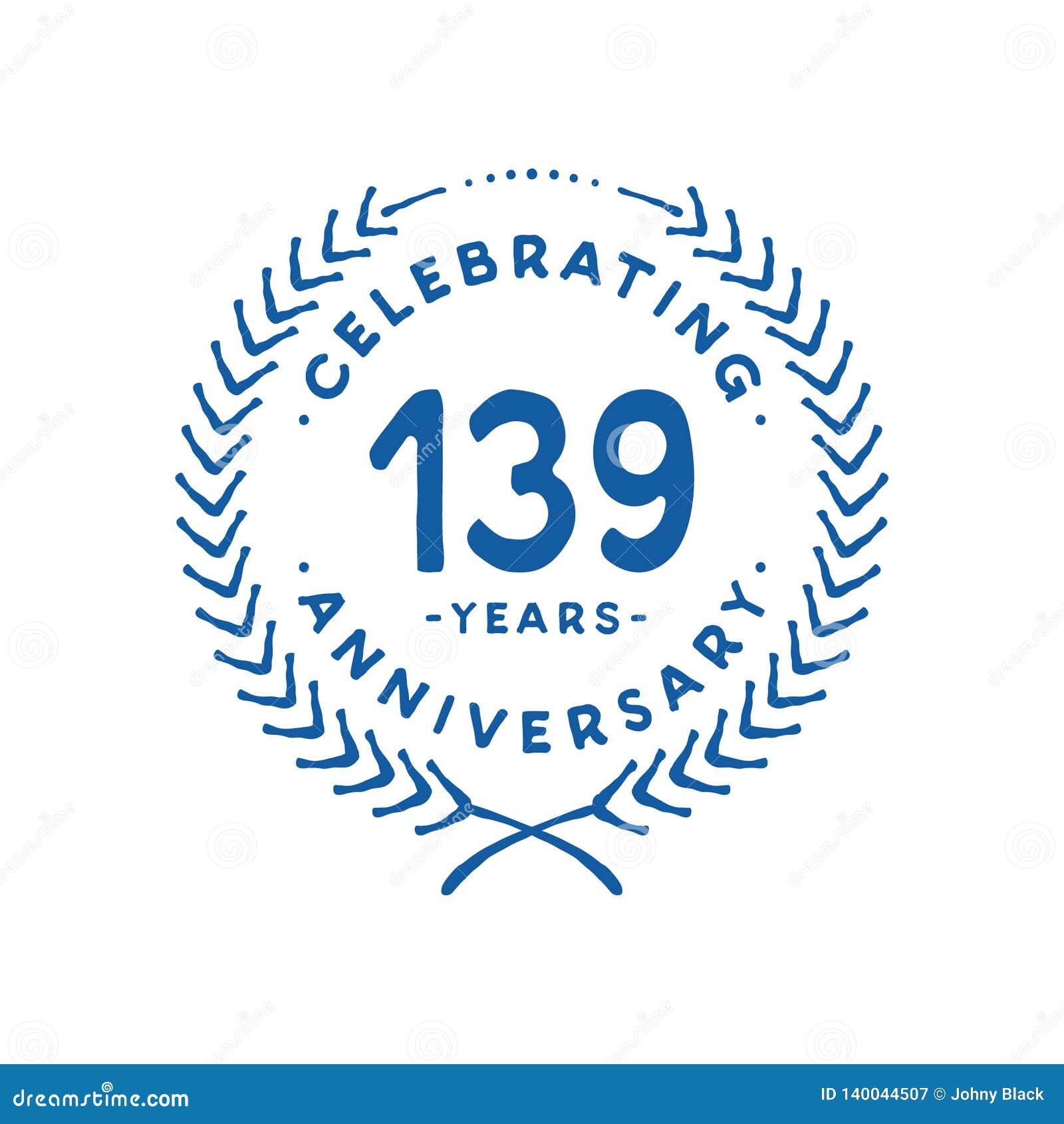 139 Years Design Template. 139th Vector and Illustration Stock Vector ...