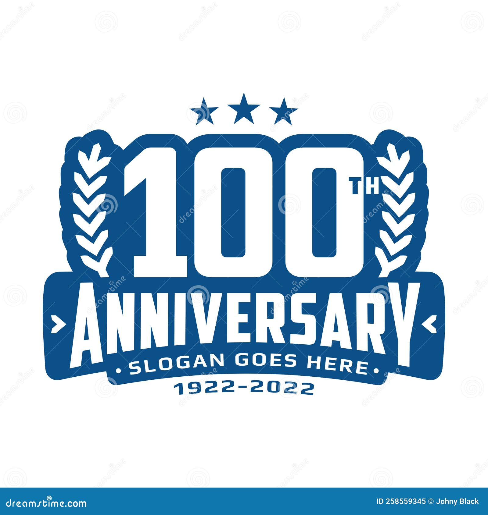 100 Years Anniversary Logo Design Template. 100th Anniversary ...
