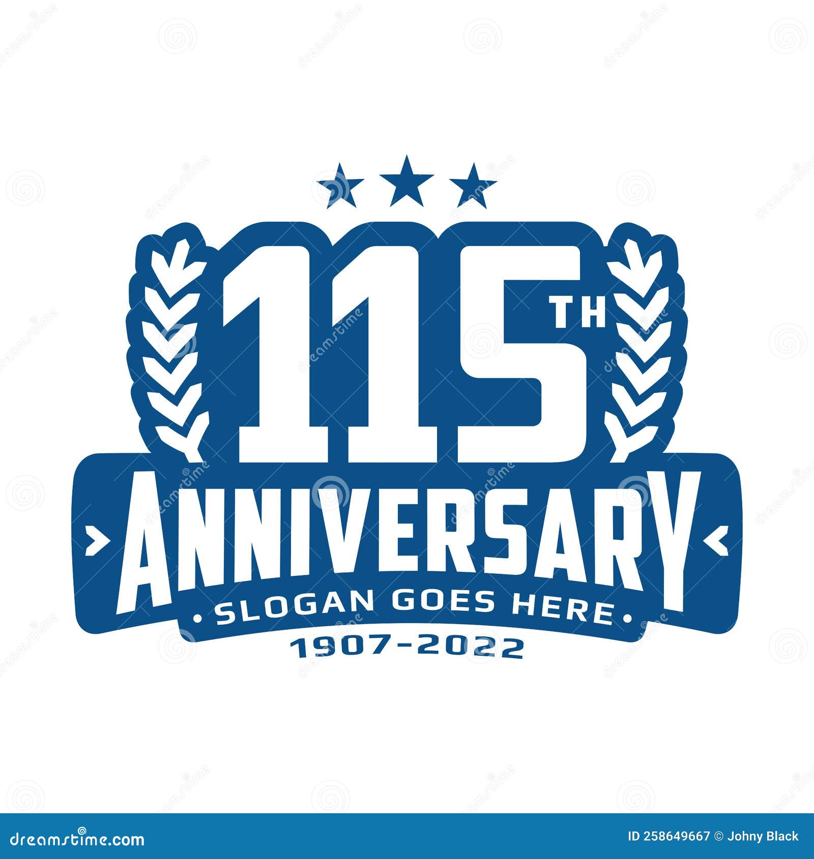 115 Years Anniversary Logo Design Template. 115th Anniversary ...