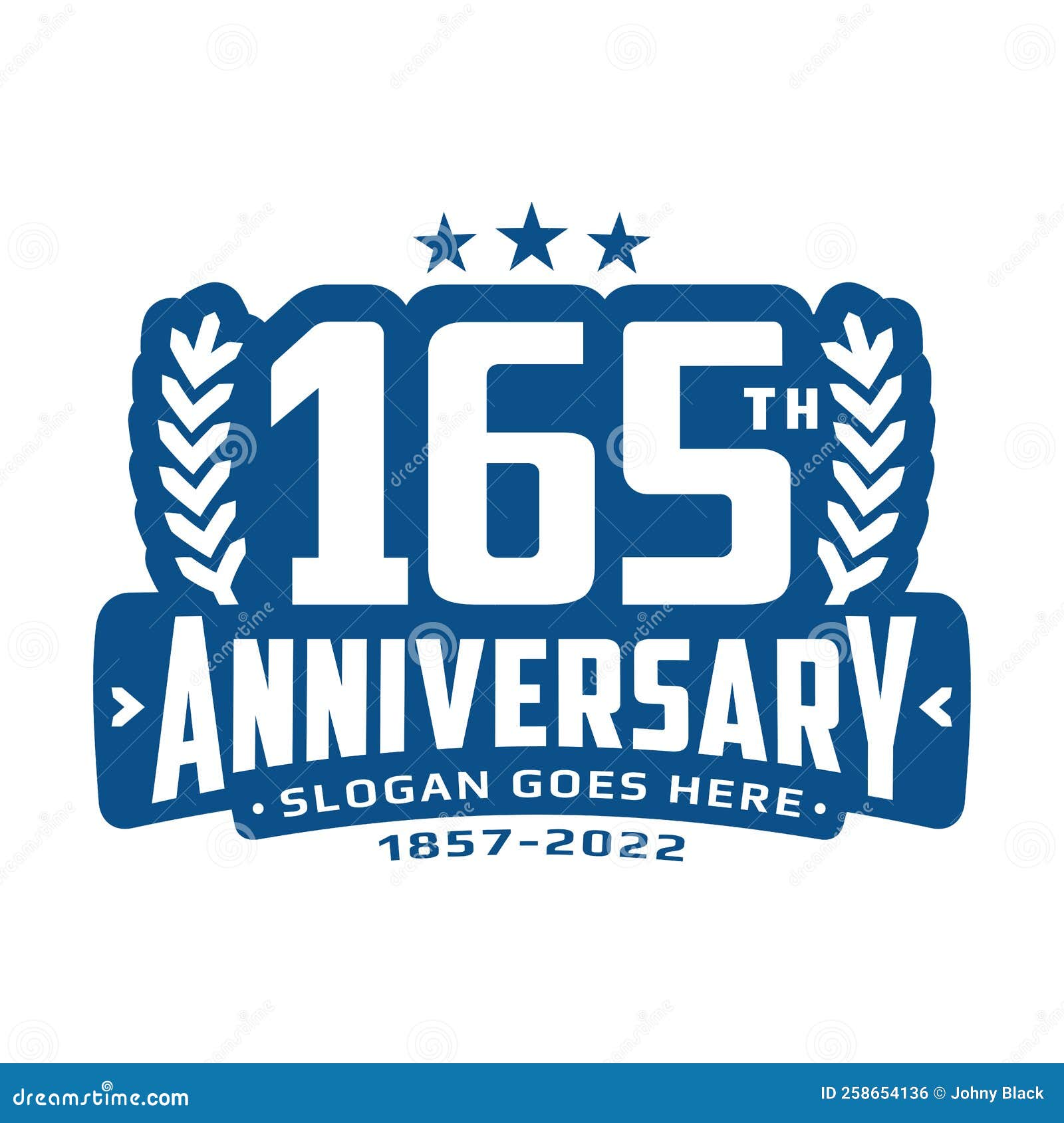 165 Years Anniversary Logo Design Template. 165th Anniversary ...