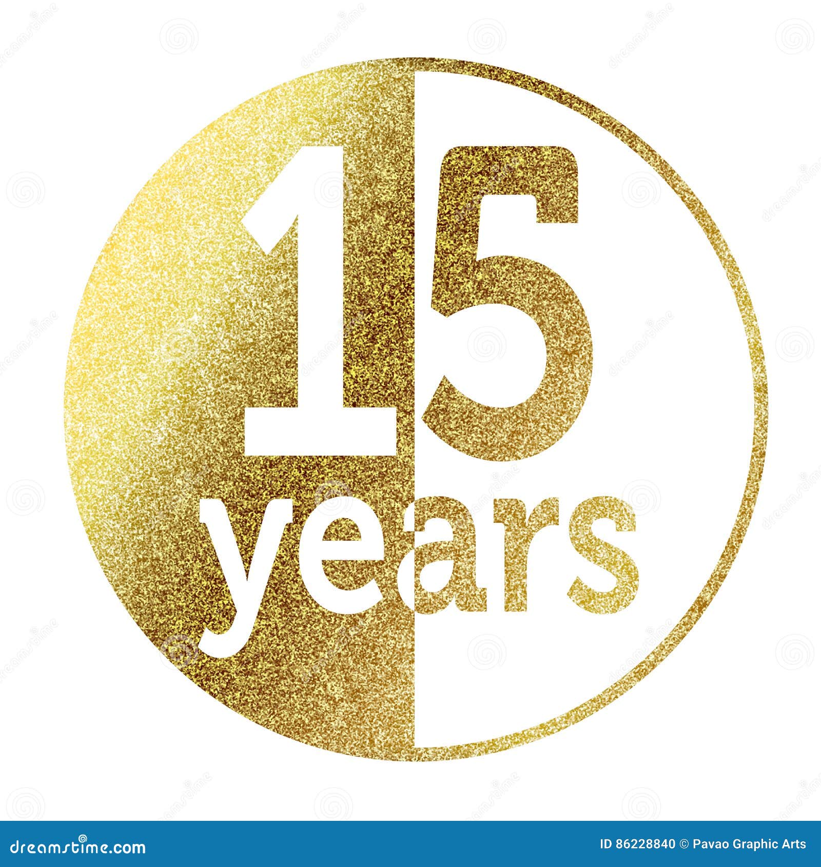 15 years stock vector. Illustration of vector, anniversary - 86228840