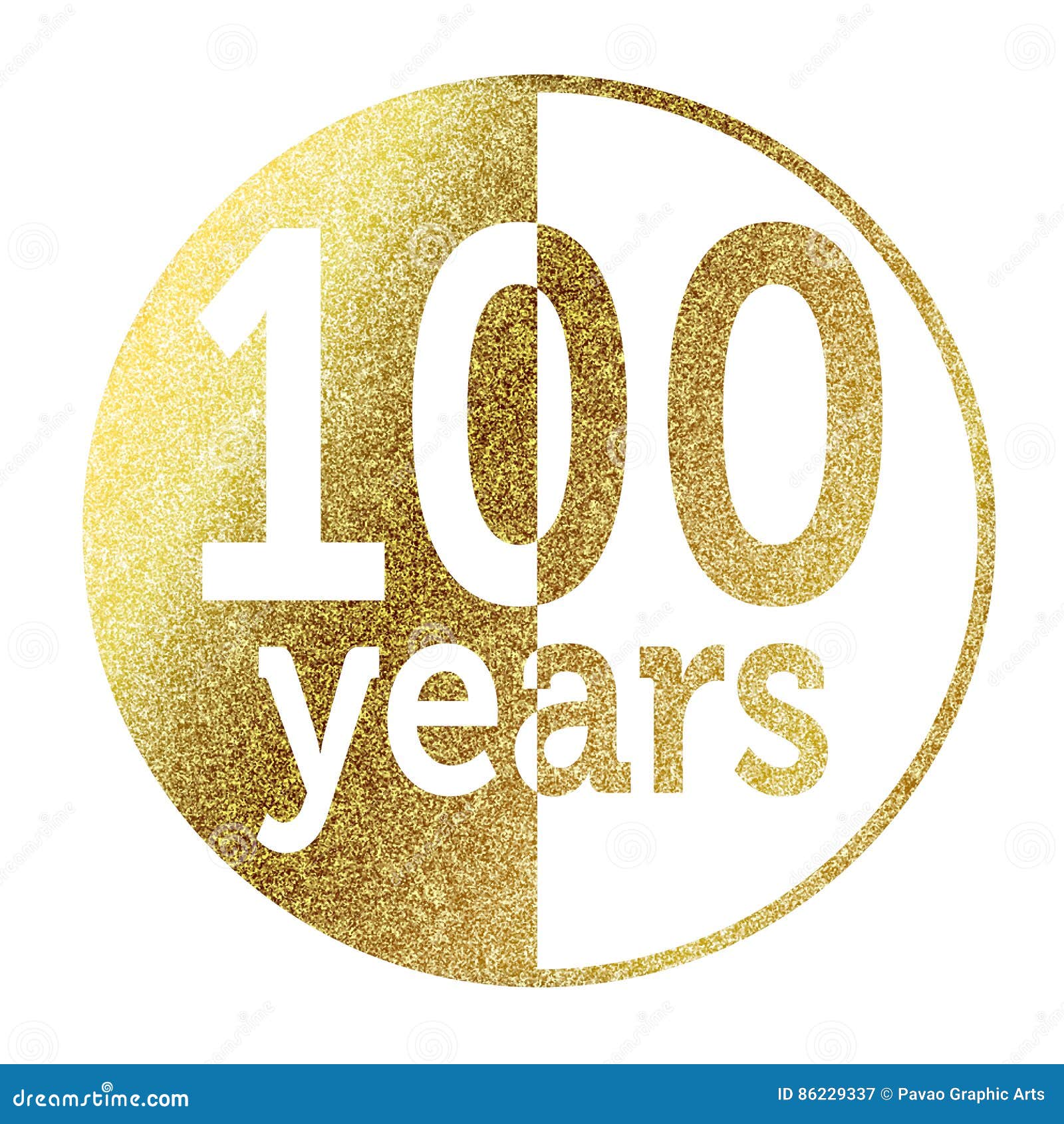 100 years stock vector. Illustration of years, round - 86229337