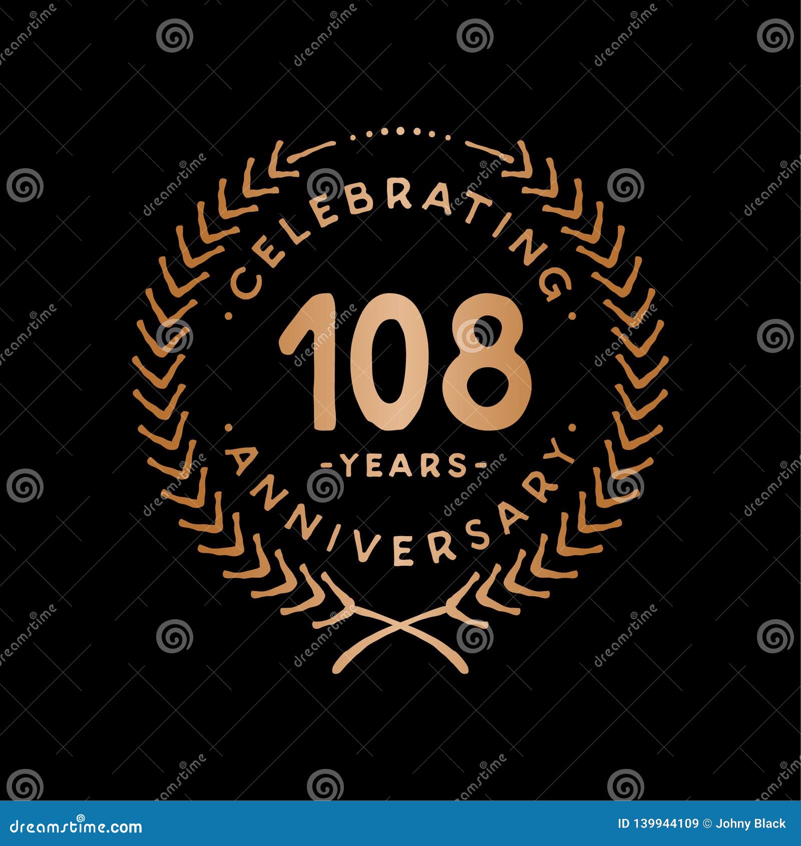 108 Years Design Template. 108th Vector and Illustration Stock Vector ...