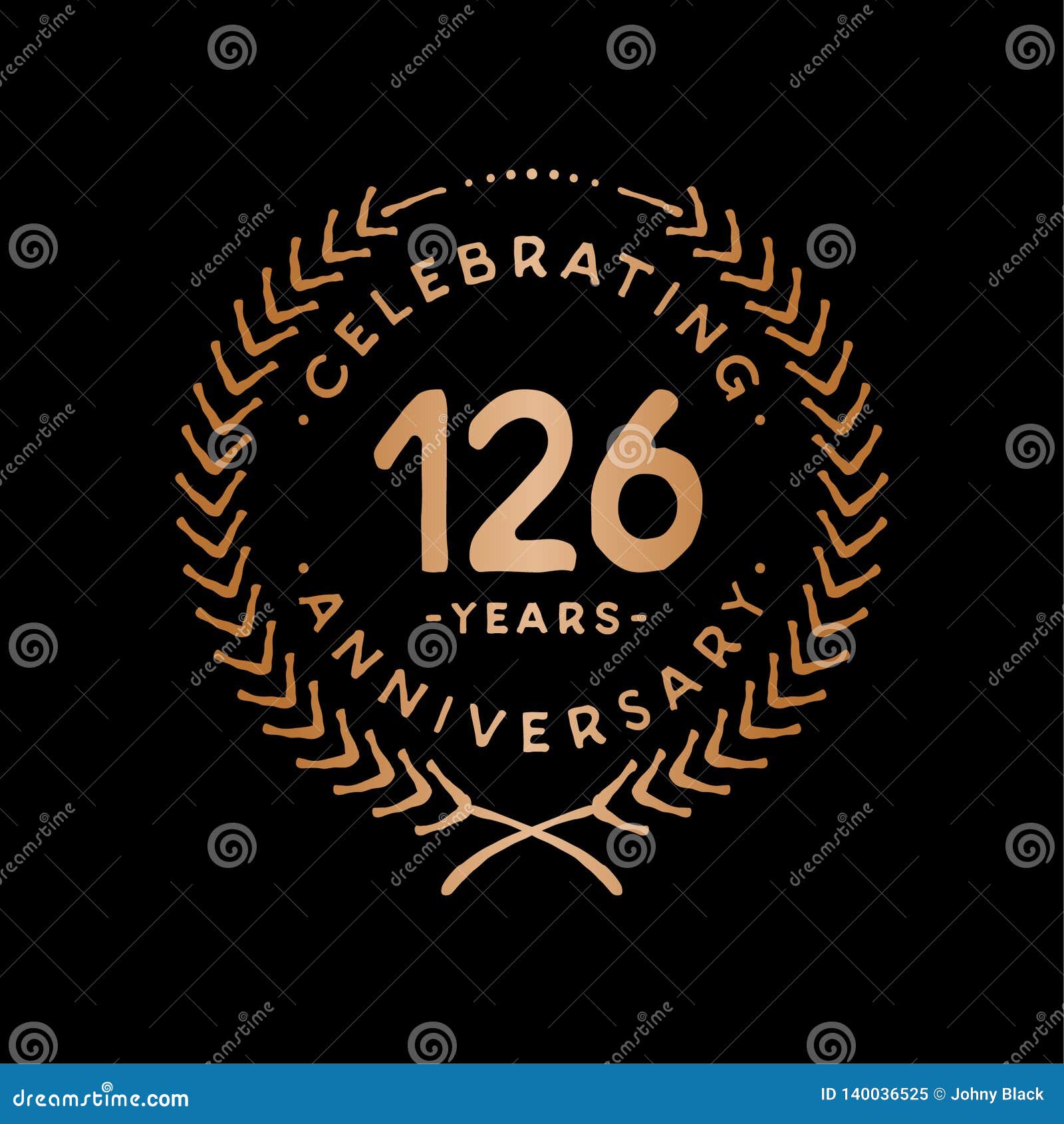 126 Years Design Template. 126th Vector and Illustration Stock Vector ...