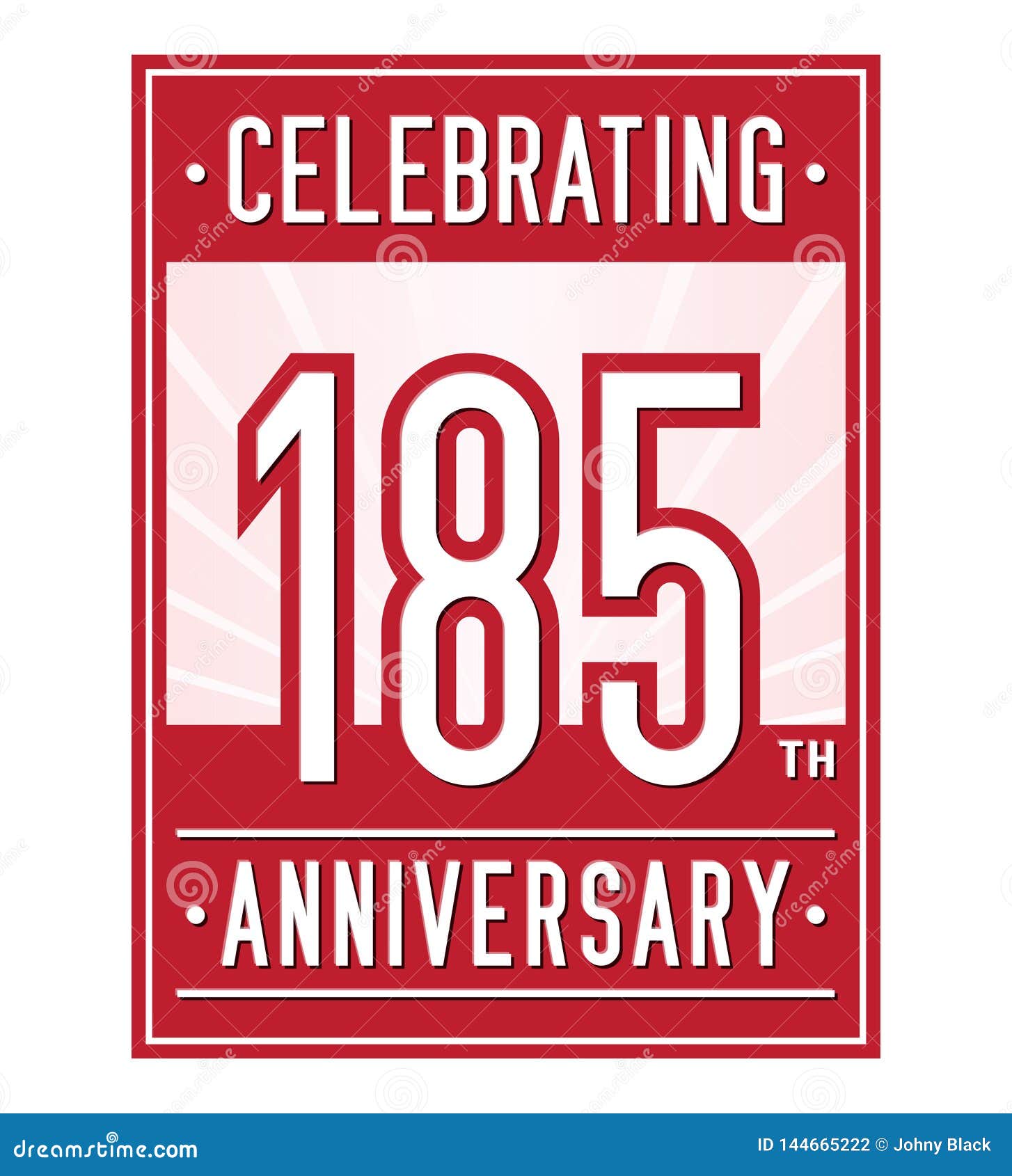 185 Years Celebrating Anniversary Design Template. 185th Logo. Vector ...