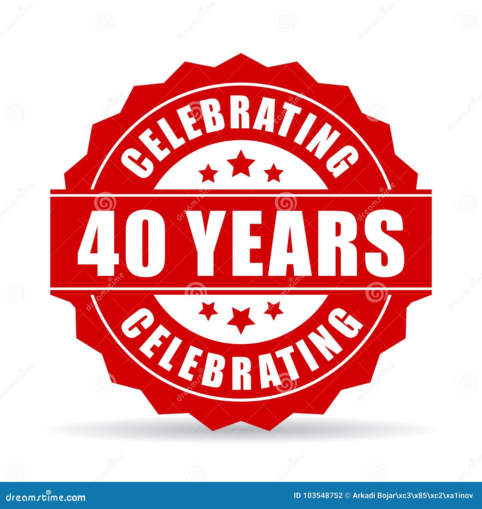 40 Years Celebrating Vector Icon Stock Vector - Illustration of ...