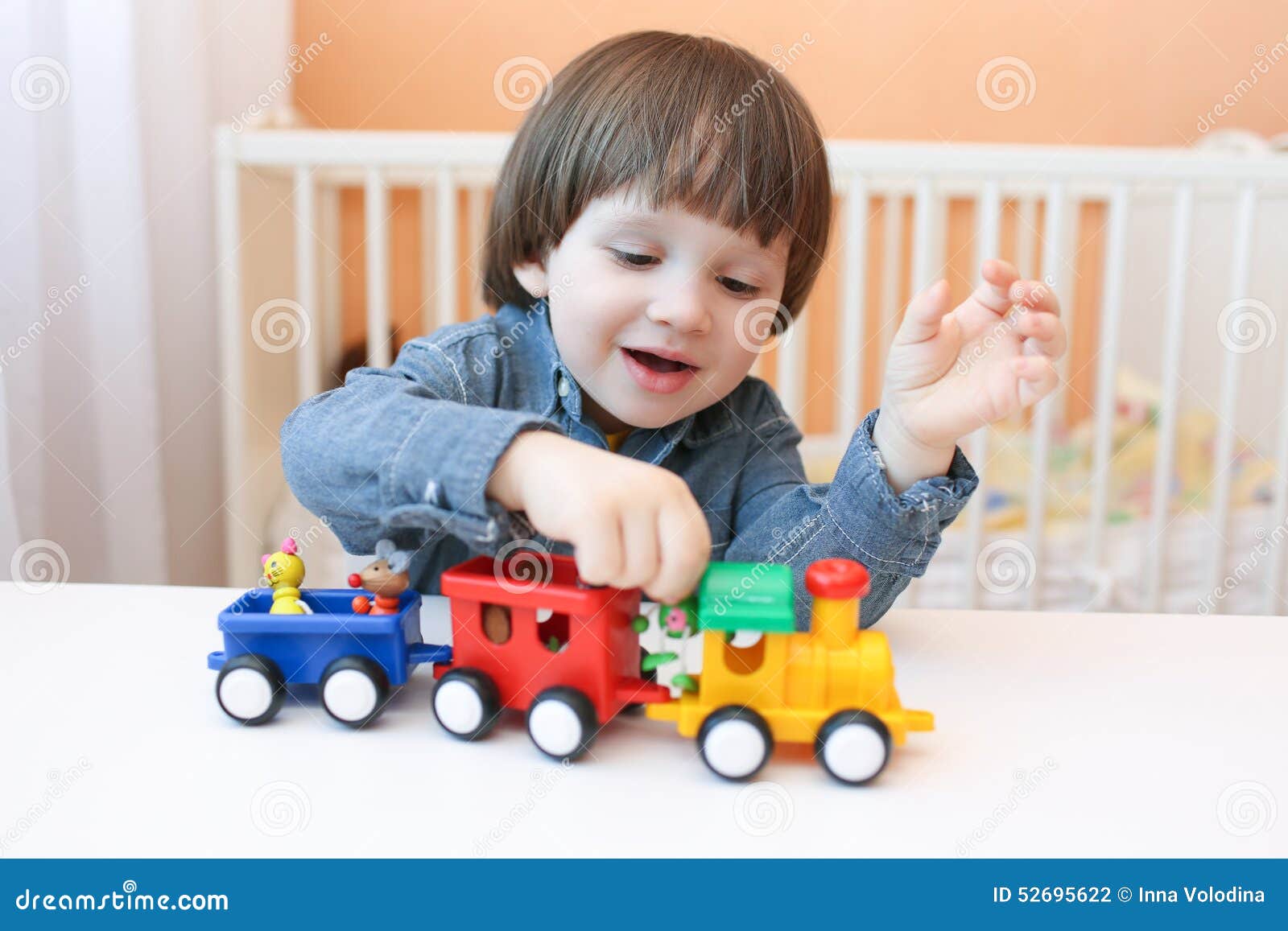 Happy 2 Years Child Playing Plastic Puffer Stock Photos - Free ...