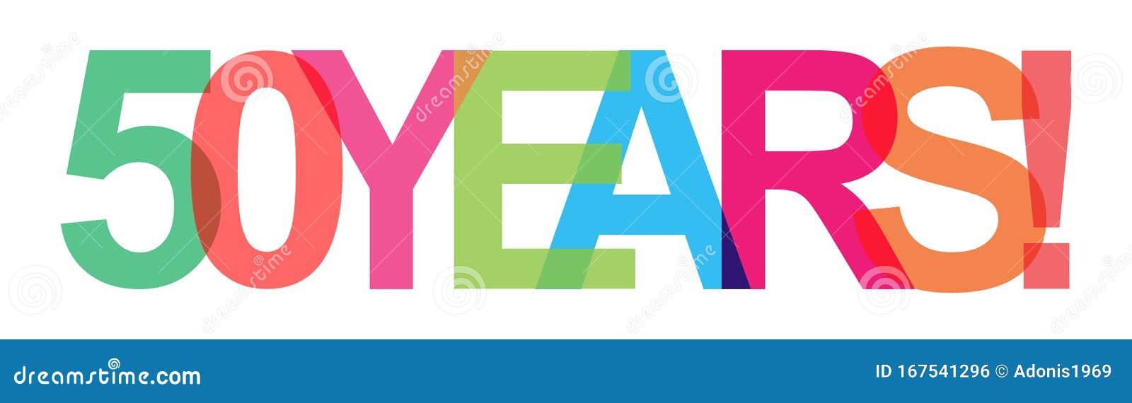 50 years stock illustration. Illustration of card, confetti - 167541296