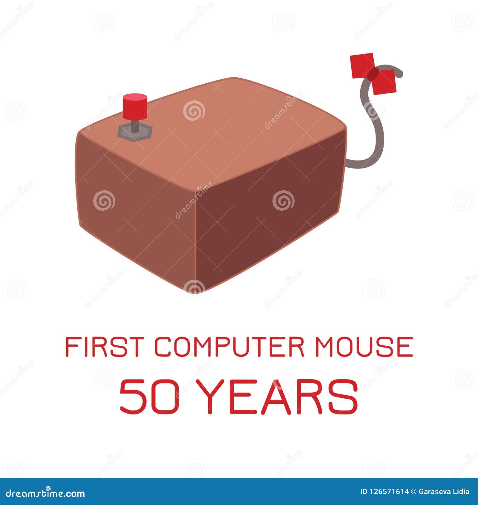 1968 - 50 Years of Computer Mouse. First Computer Mouse Annivers Stock ...
