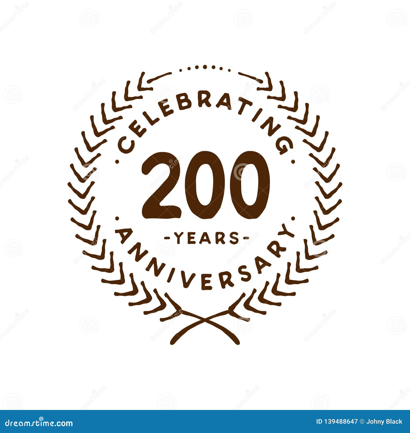 200 Years Design Template. 200th Vector and Illustration Stock Vector ...