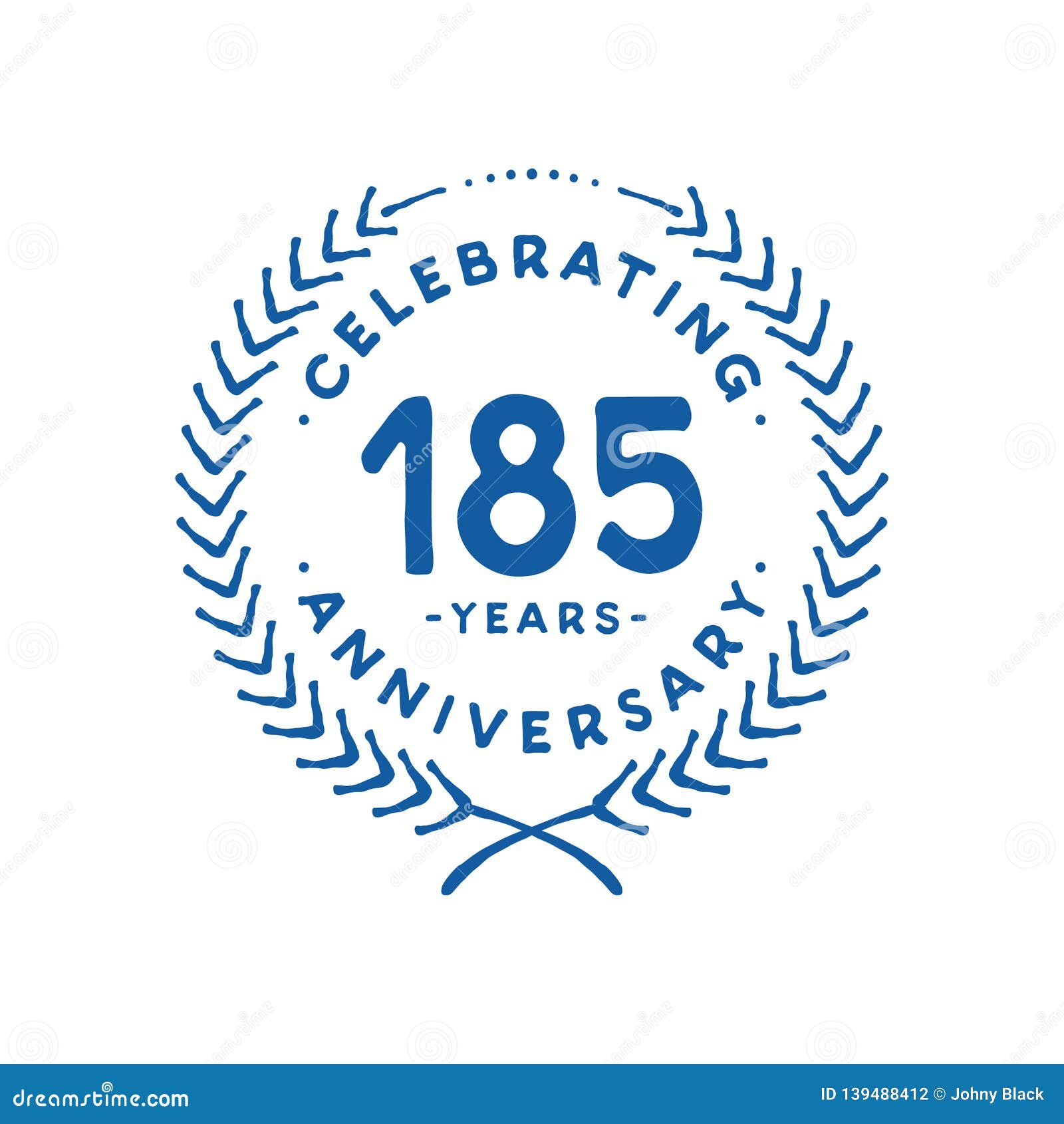 185 Years Design Template. 185th Vector and Illustration Stock Vector ...