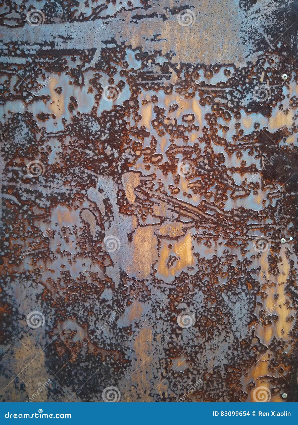 Years of Erosion of the Metal Surface Stock Photo - Image of unique ...