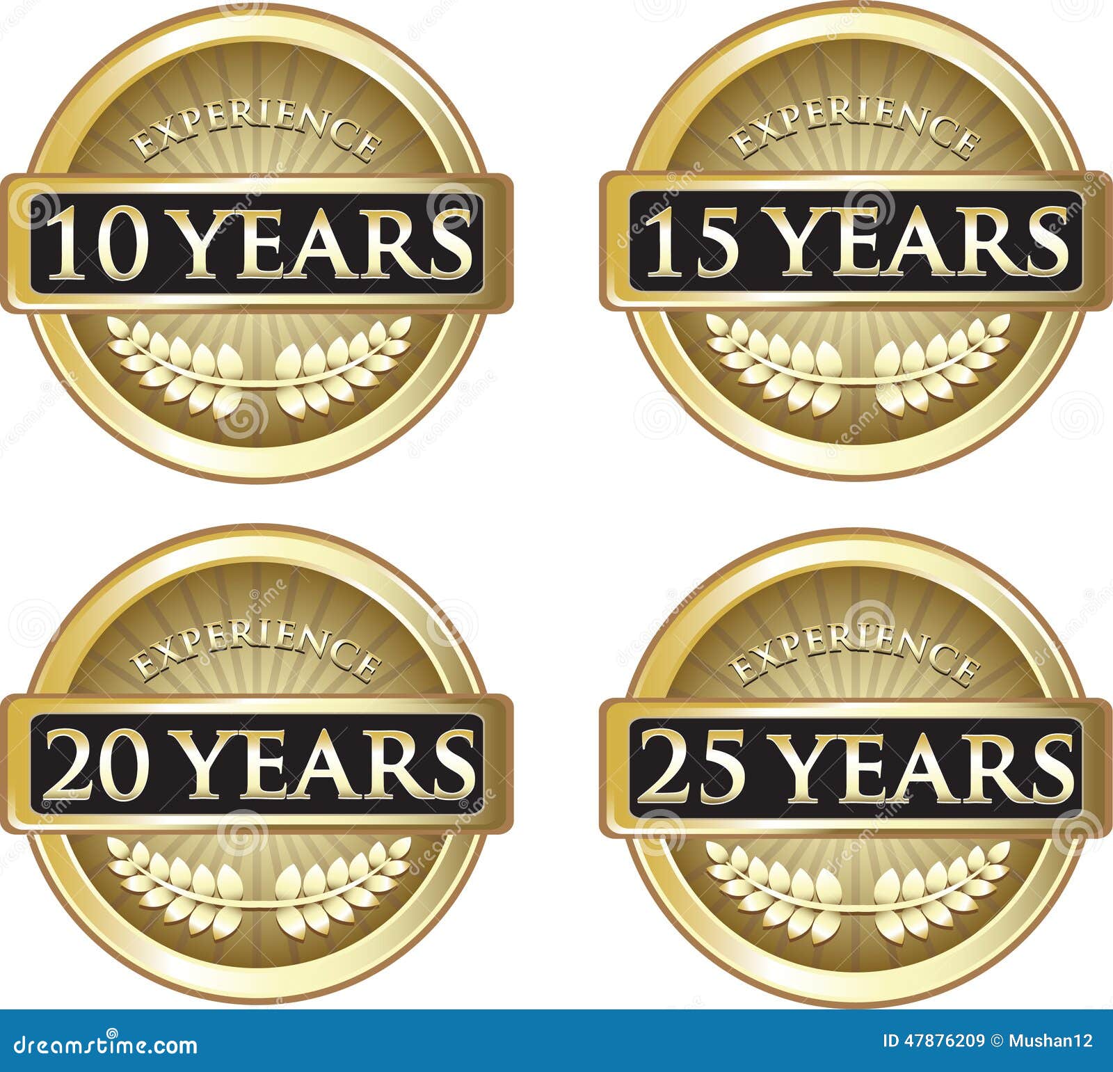 Years of Experience stock vector. Illustration of heraldry - 47876209