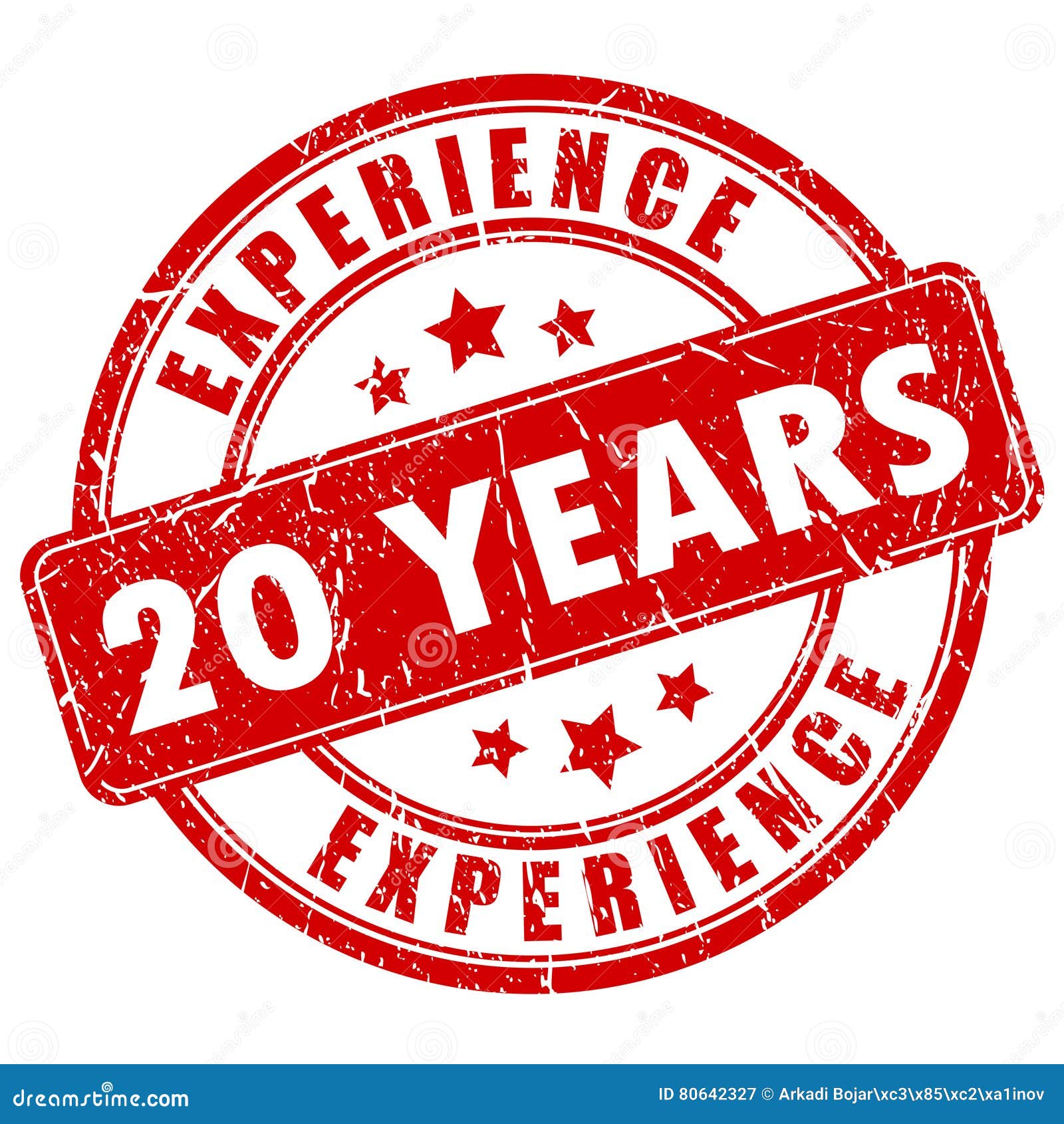 20 Years Experience Rubber Stamp Stock Vector - Illustration of ...