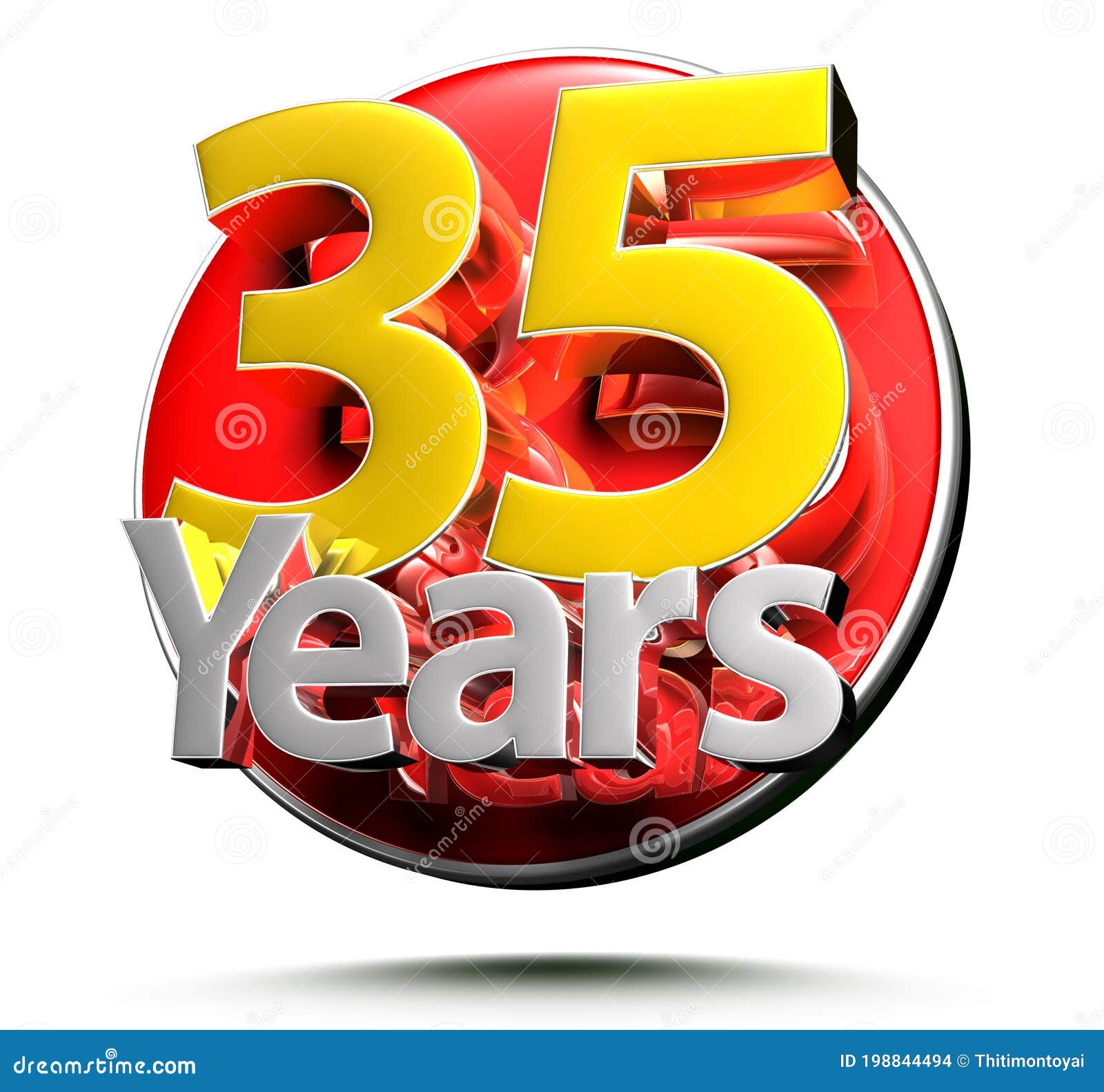 35 Years. stock illustration. Illustration of clipping - 198844494