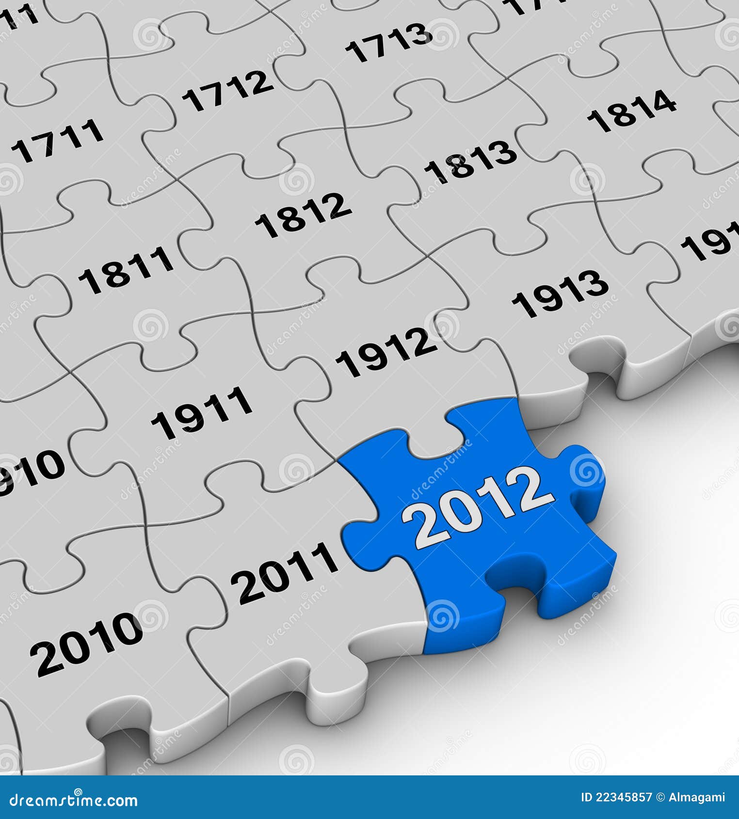 Years jigsaw puzzle stock illustration. Illustration of instalation ...