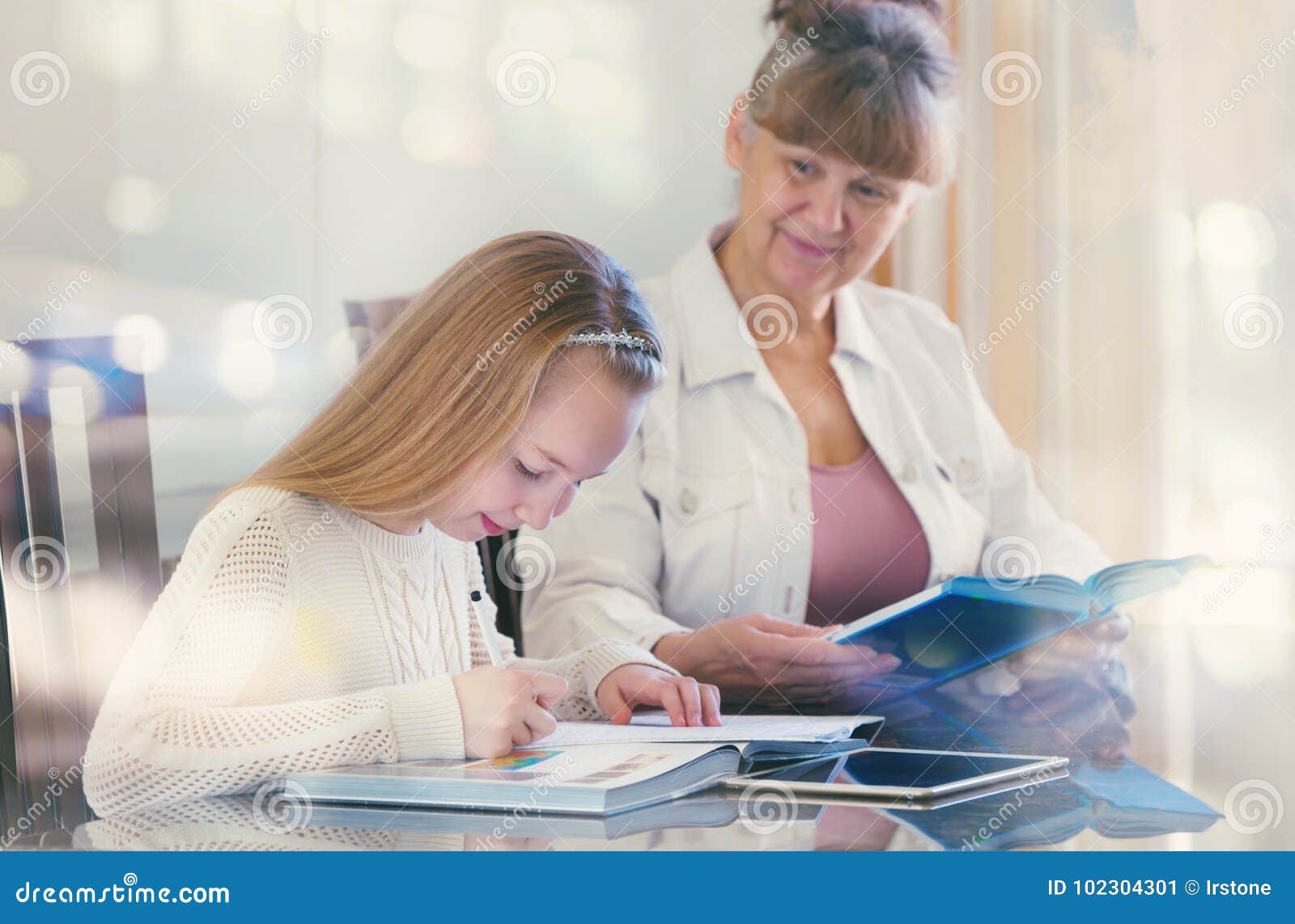 Little Kid Study. Stressful School Day. Education What Remains After ...