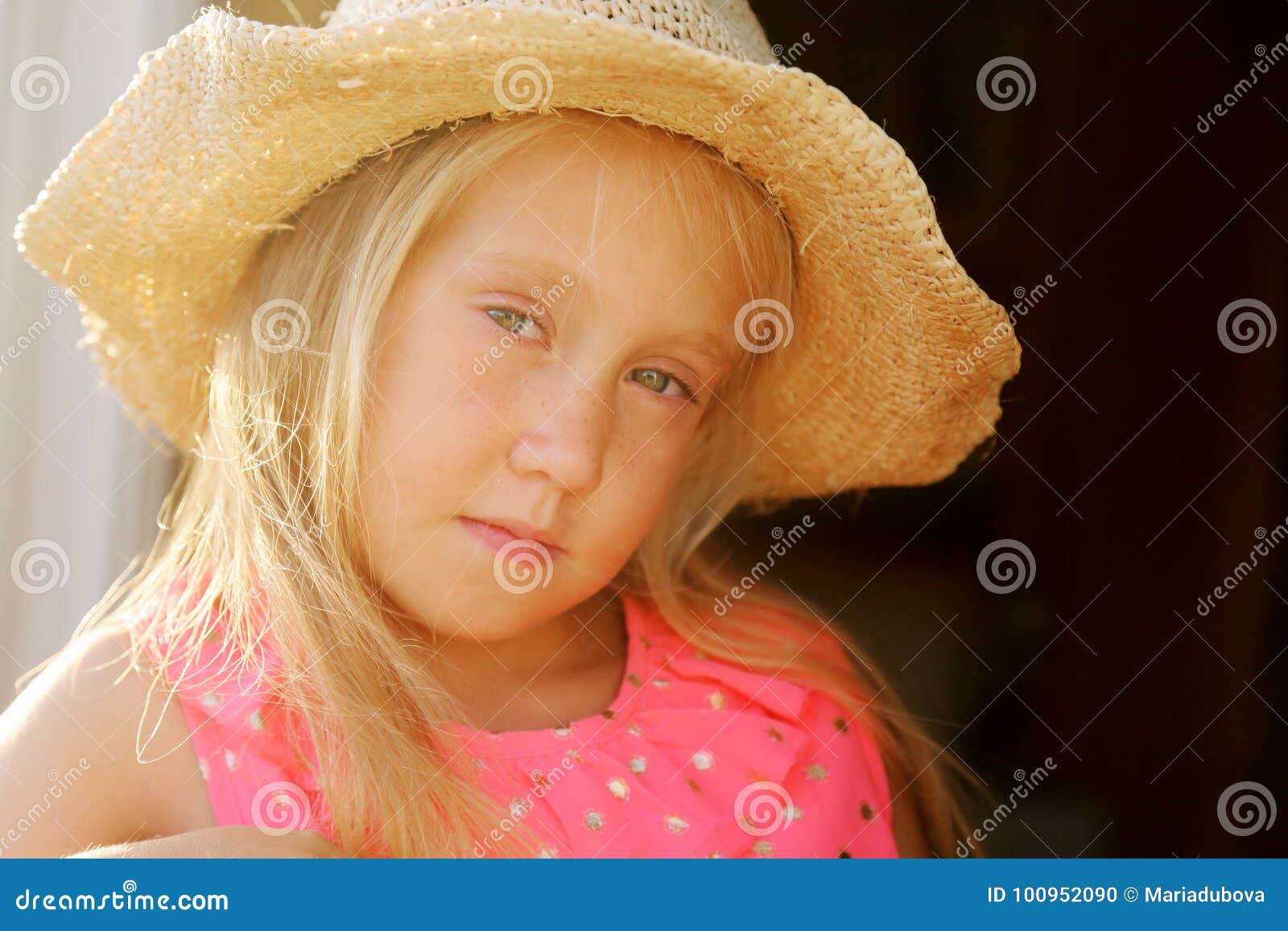 6 years old girl stock photo. Image of nature, hope - 100952090