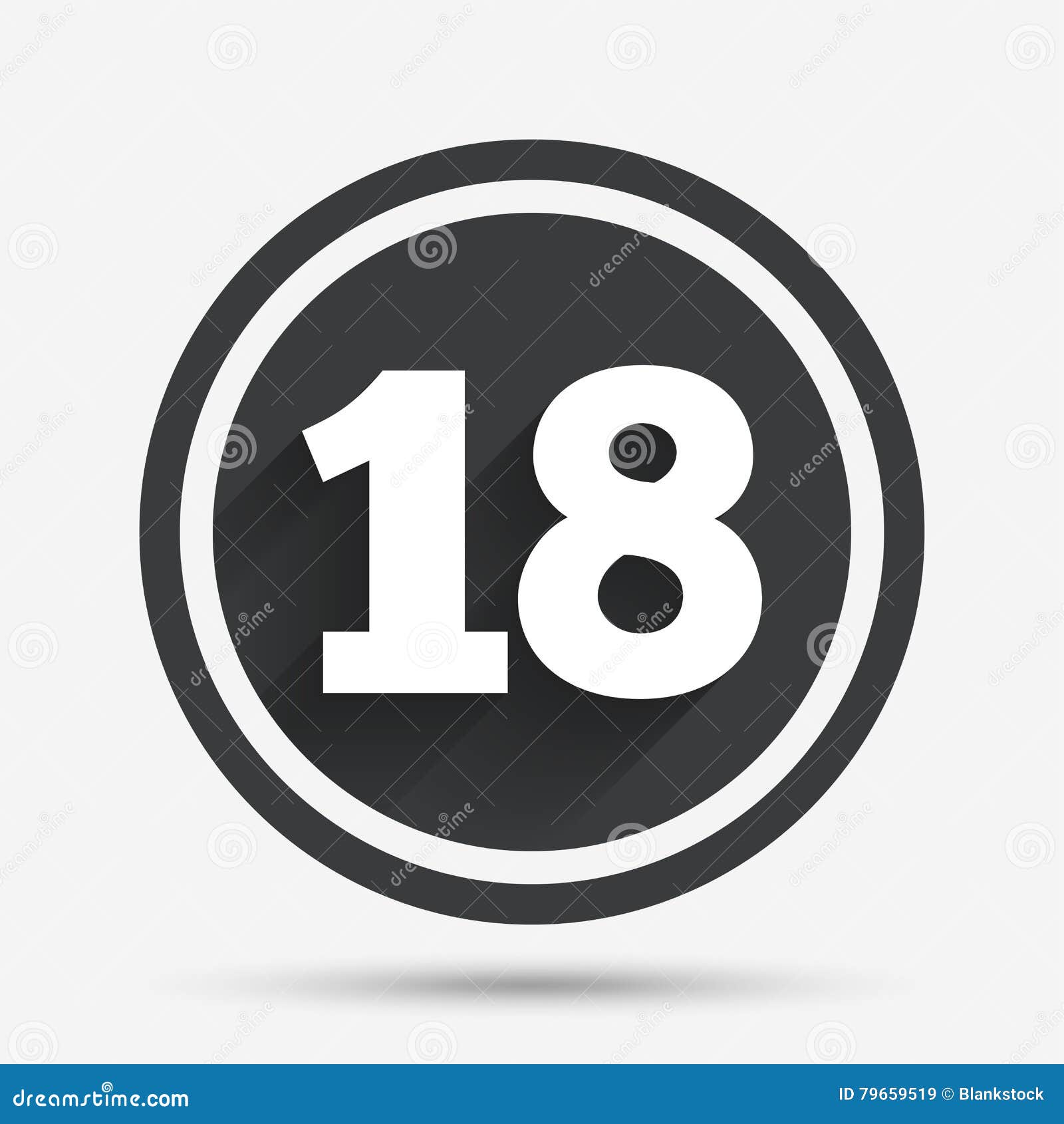 Adults Content Only Age Restriction Plus Years Old Icon Signs Flat ...